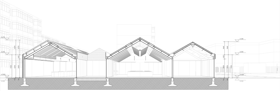 XingHuaDongLi Neighboring Courtyard Market, China by BIAD - 谷德设计网
