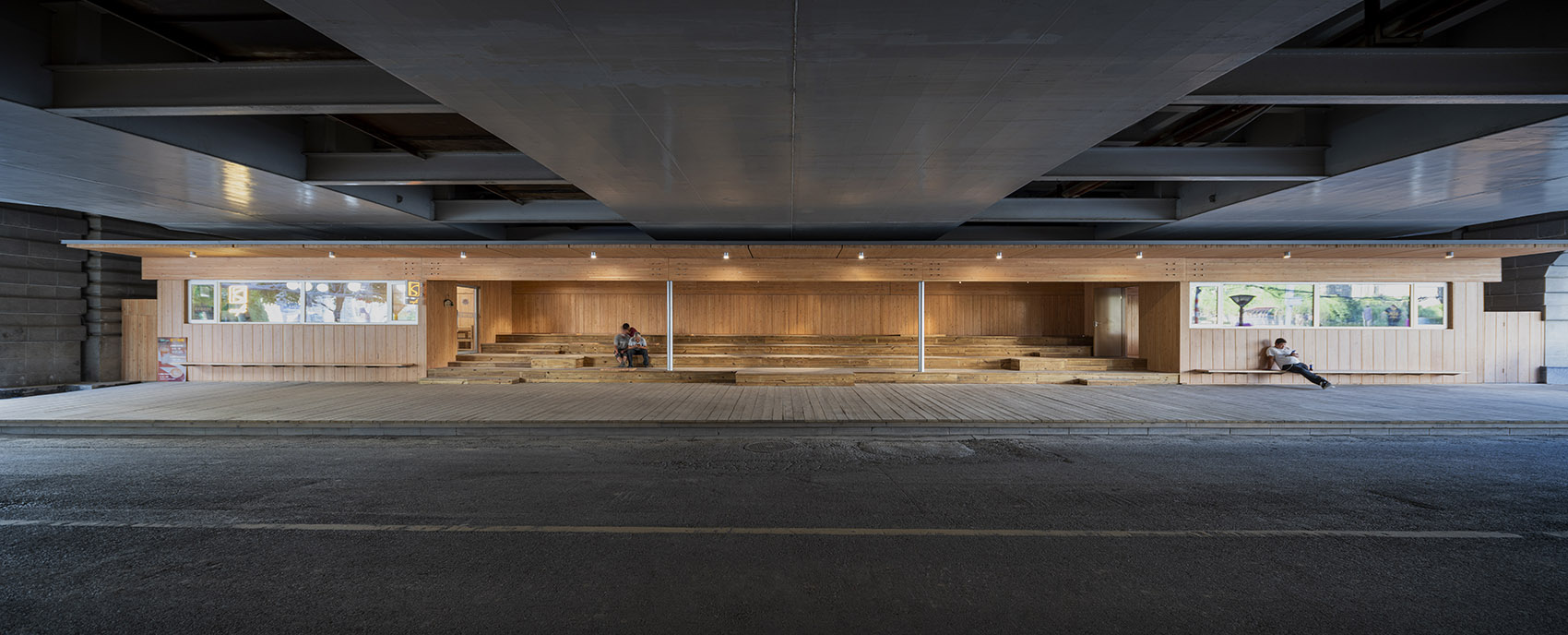 Service Station Under Wuning Road Bridge, Suzhou Creek, Shanghai by ...