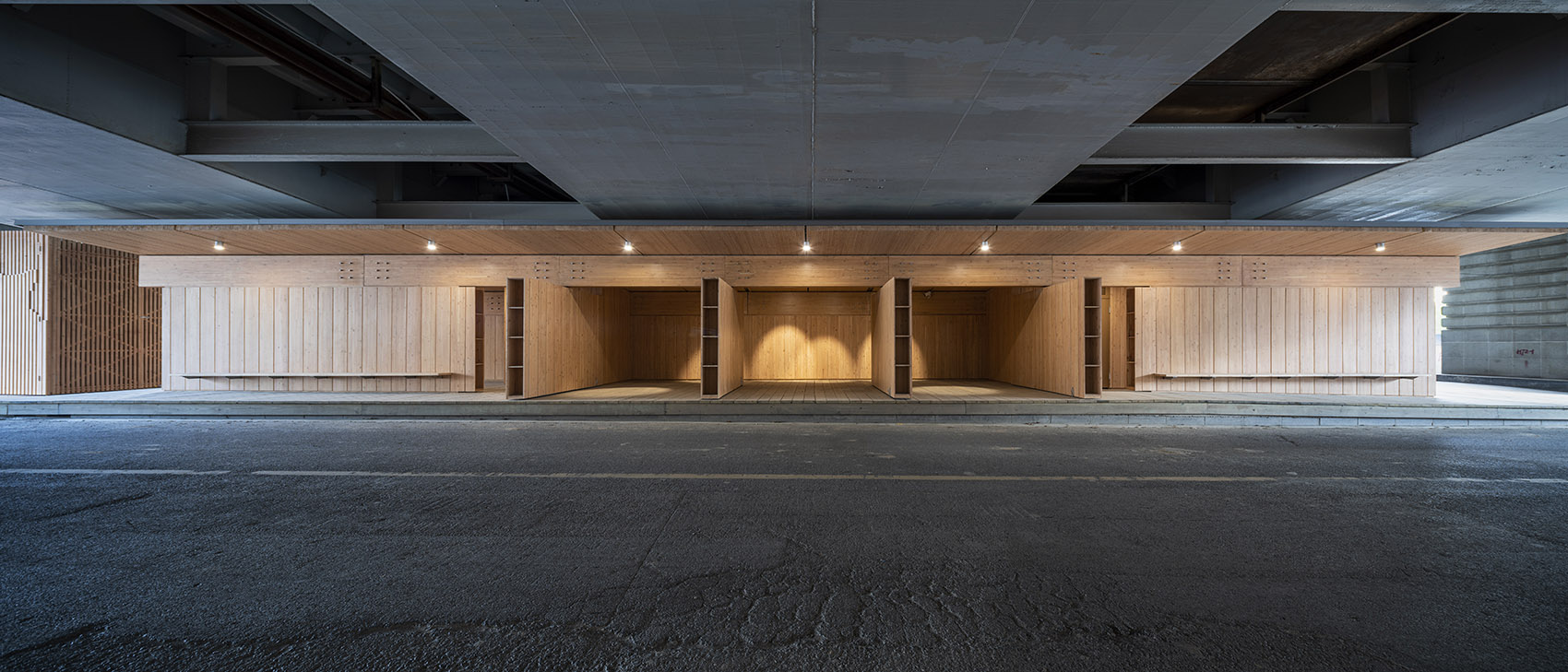 Service Station Under Wuning Road Bridge, Suzhou Creek, Shanghai by ...