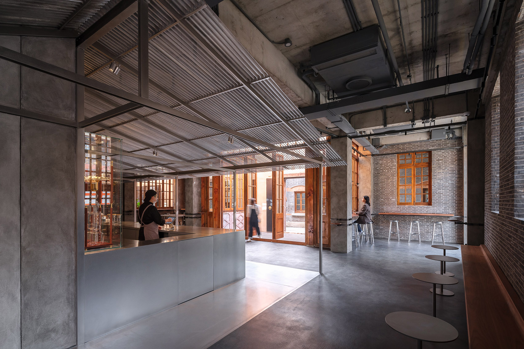 Primitive Shelter · Blue Bottle Zhang Yuan Cafe, China by Neri&Hu Design and Research Office - 谷德设计网