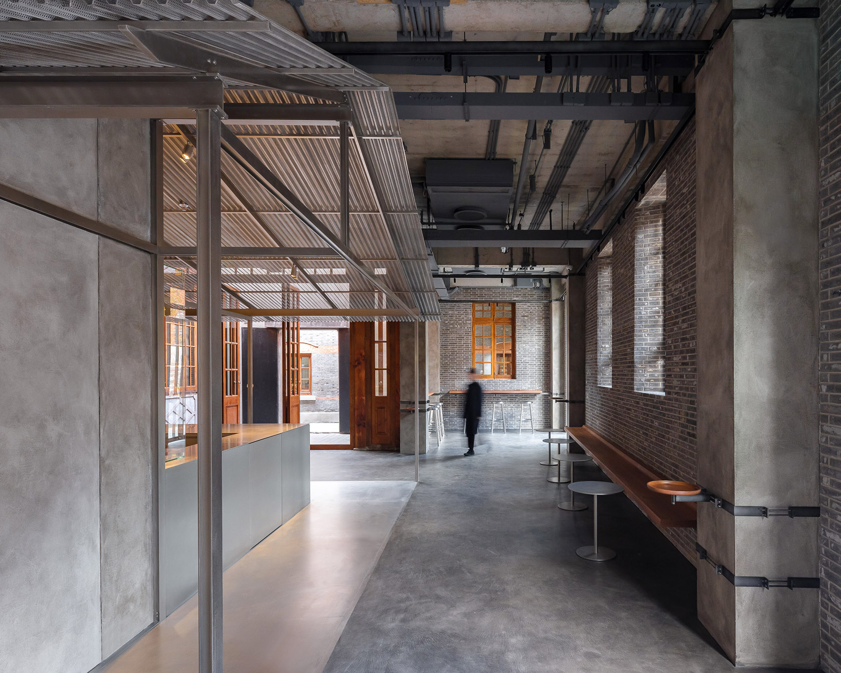 Primitive Shelter · Blue Bottle Zhang Yuan Cafe, China by Neri&Hu ...