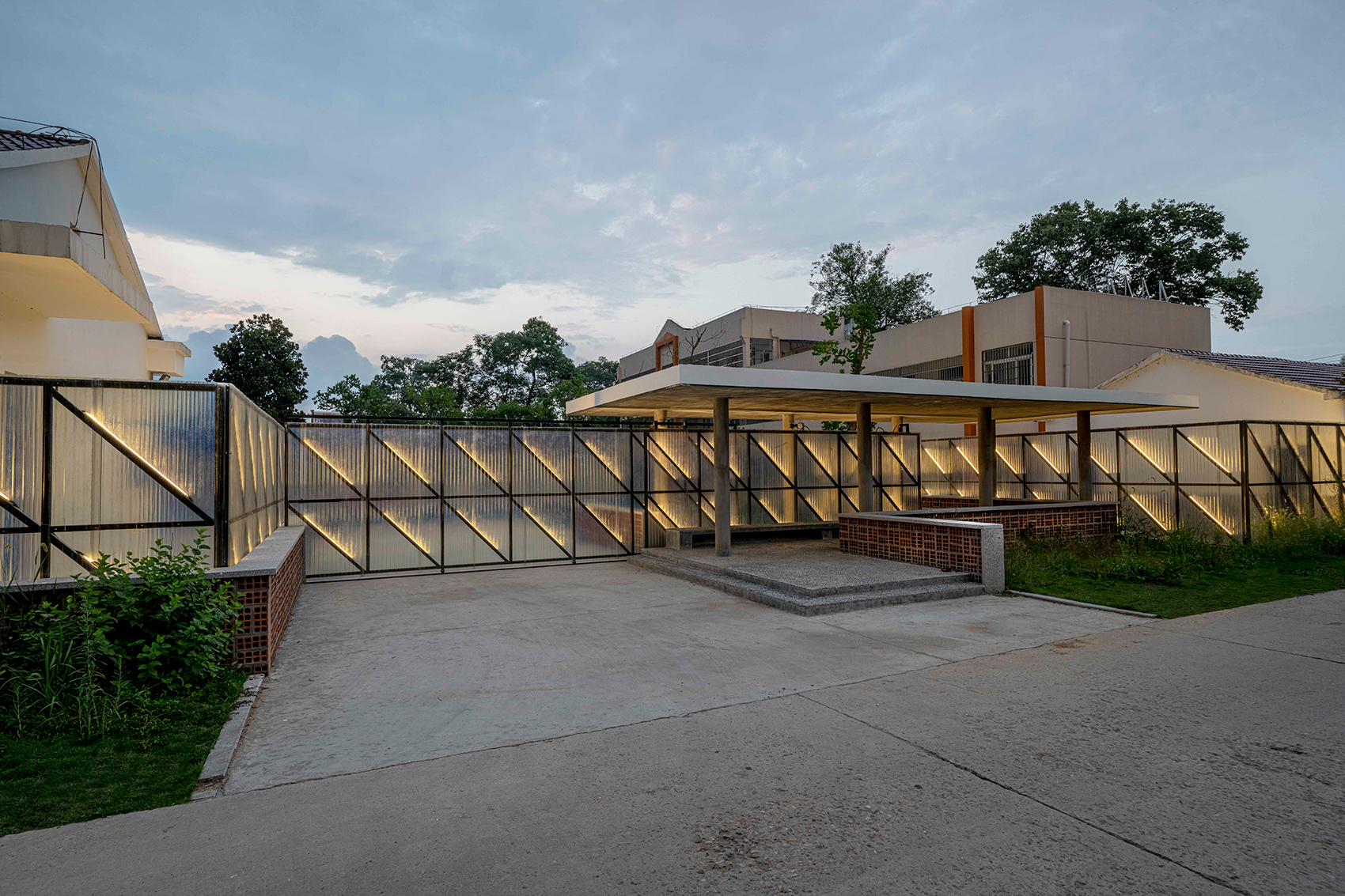 Entrance Design of Rural Training Center in Niujiaochong Village By Fu ...