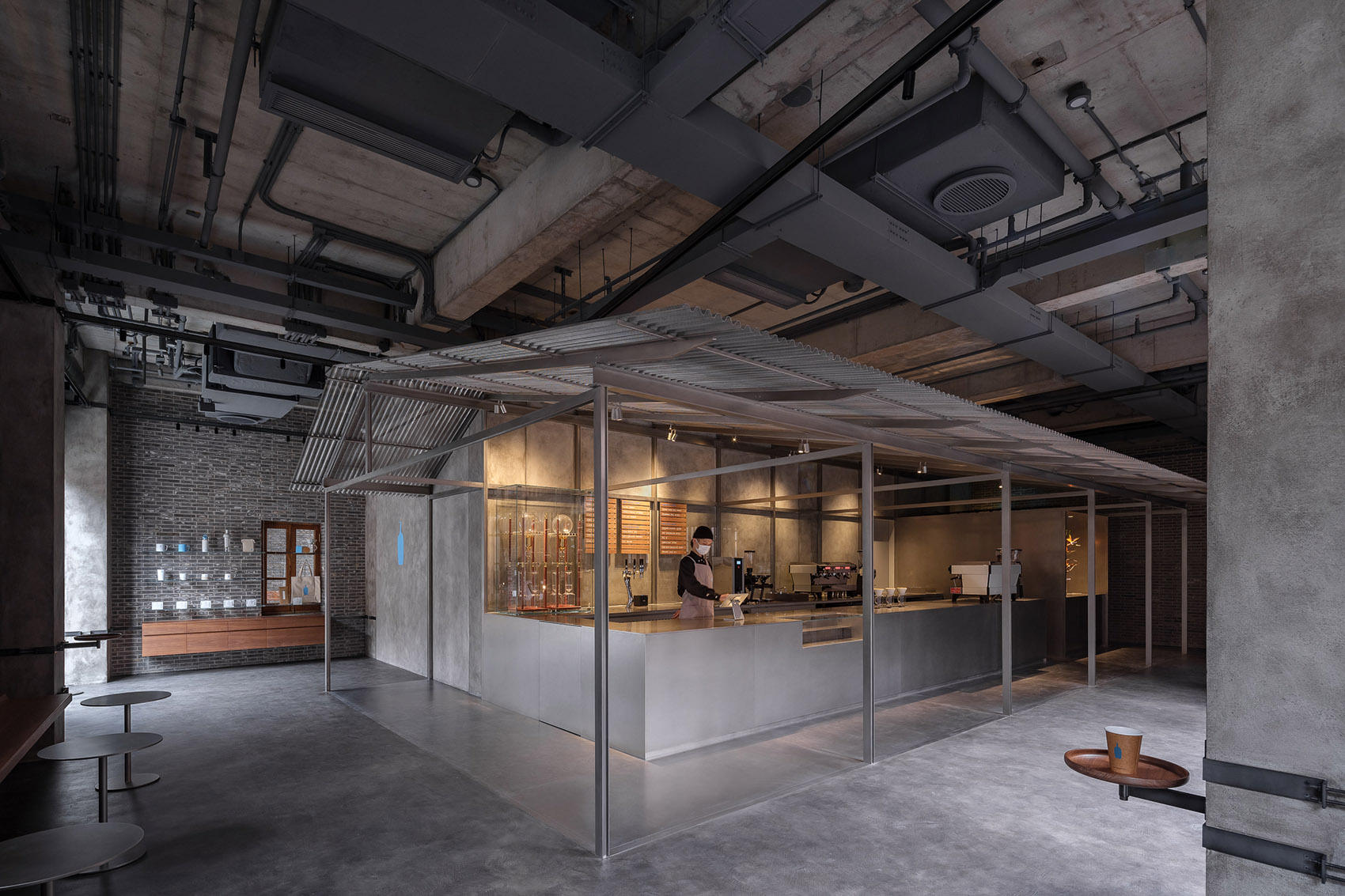 Primitive Shelter · Blue Bottle Zhang Yuan Cafe, China by Neri&Hu ...