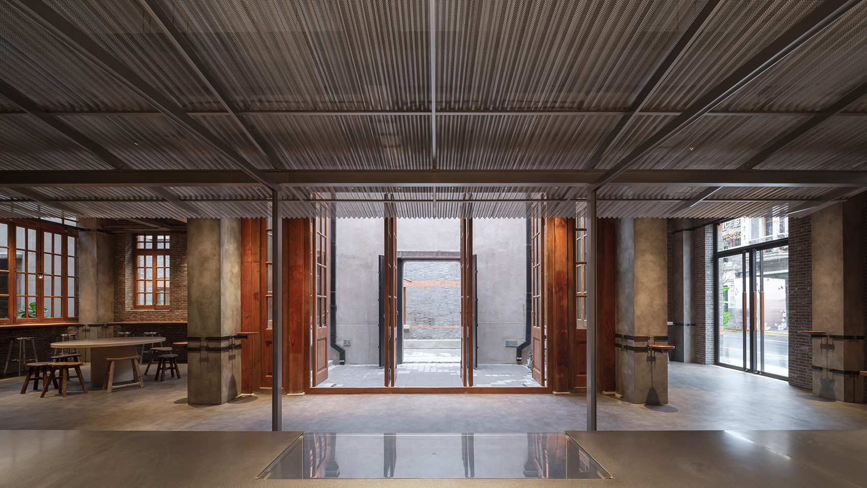 Primitive Shelter · Blue Bottle Zhang Yuan Cafe, China by Neri&Hu ...