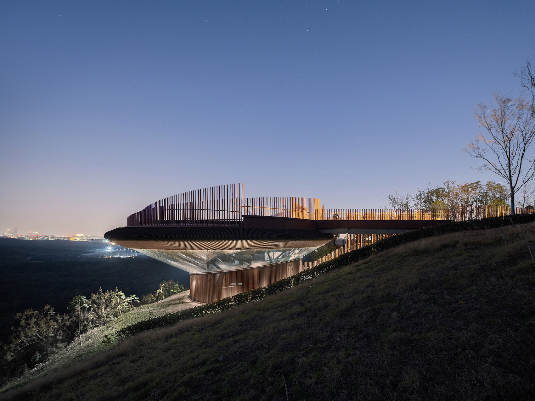 The fire lookout at the top of hill by Architectural and Engineers Co ...