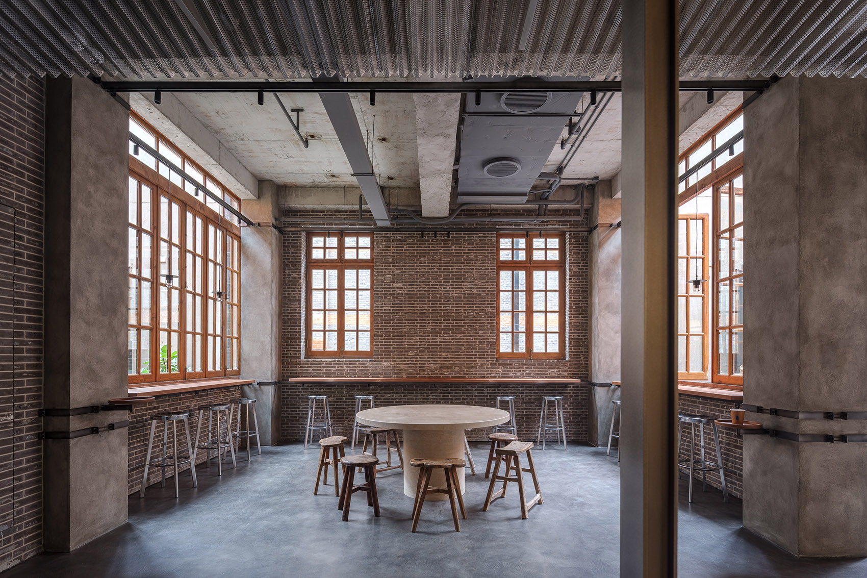 Primitive Shelter · Blue Bottle Zhang Yuan Cafe, China by Neri&Hu ...