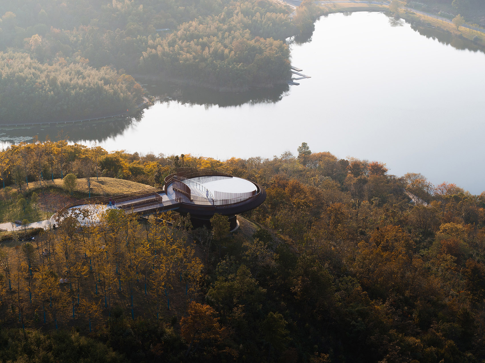 The fire lookout at the top of hill by Architectural and Engineers Co ...