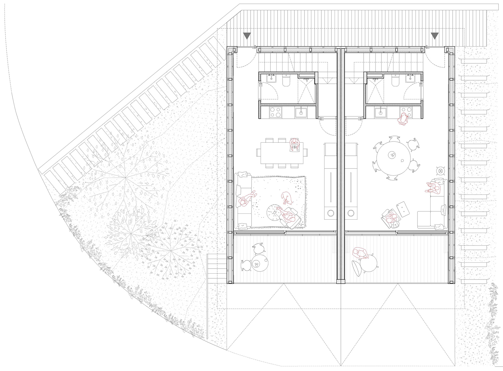 Wooden houses in Vidra By Sau Taller d’Arquitectura - 谷德设计网