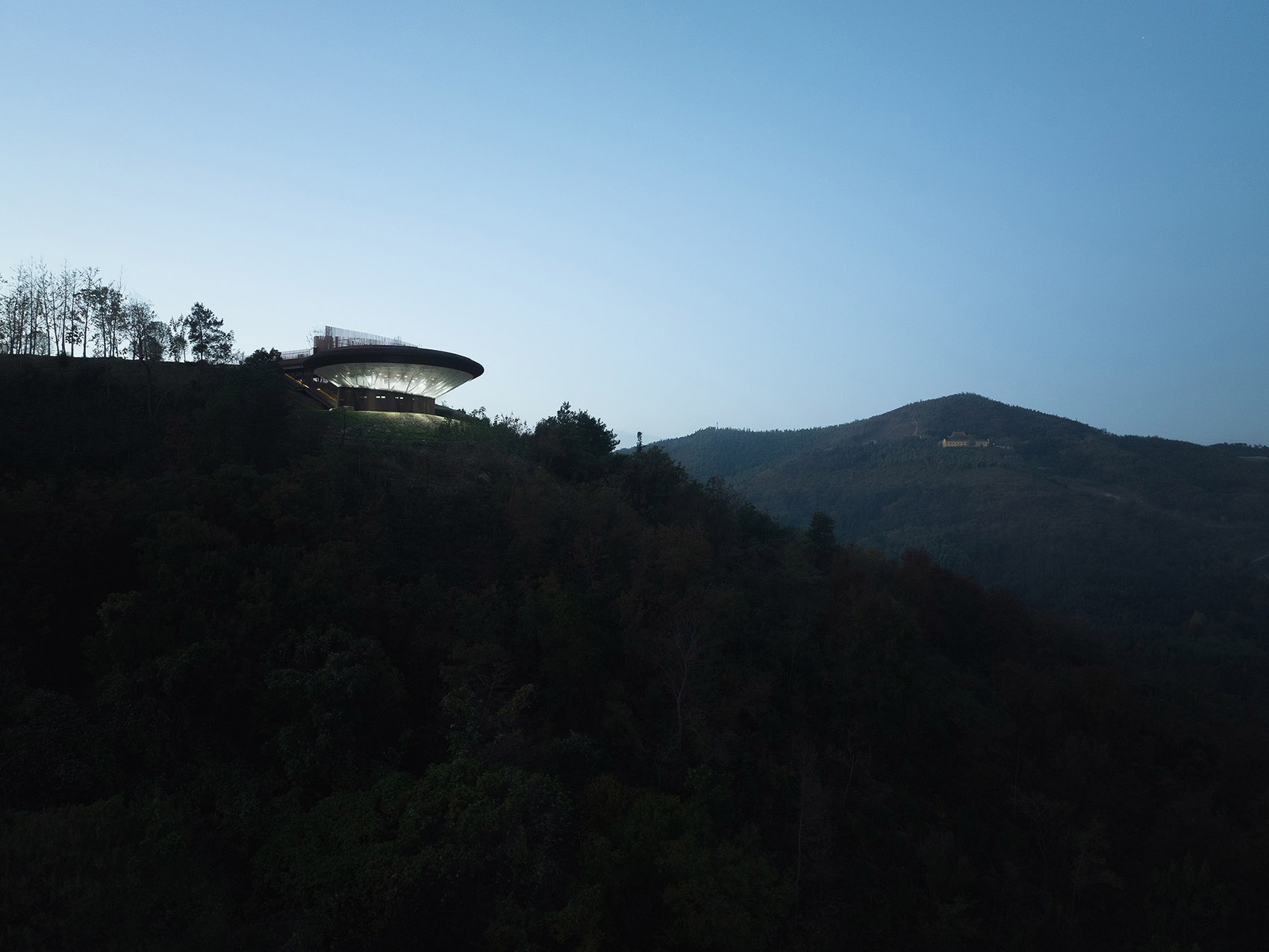 The fire lookout at the top of hill by Architectural and Engineers Co ...