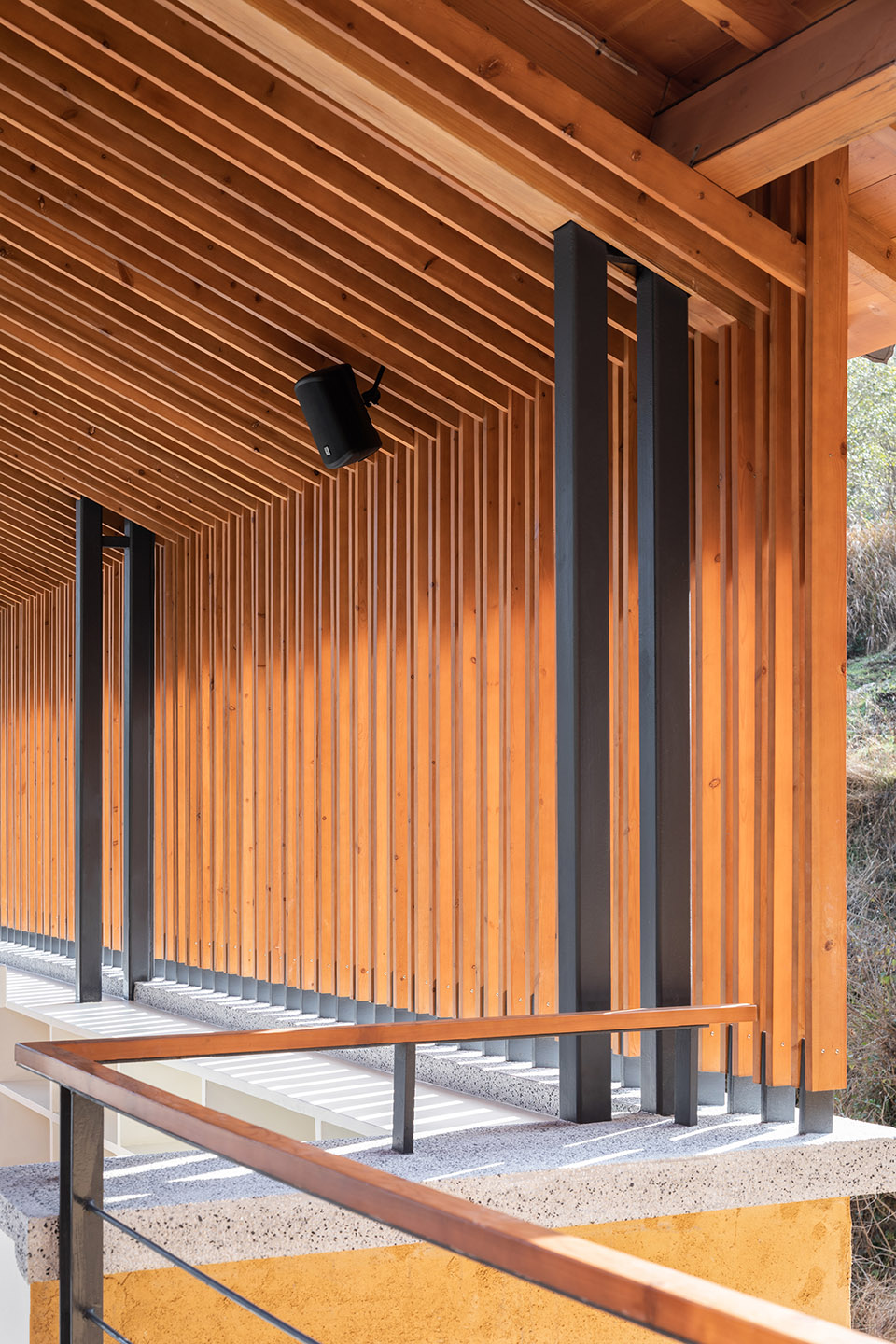 Riverside Restaurant adapted from the power station, Qixiakeng Village, Fenghua by Shulin ...