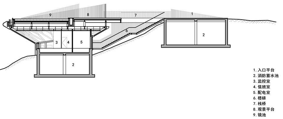 The fire lookout at the top of hill by Architectural and Engineers Co ...