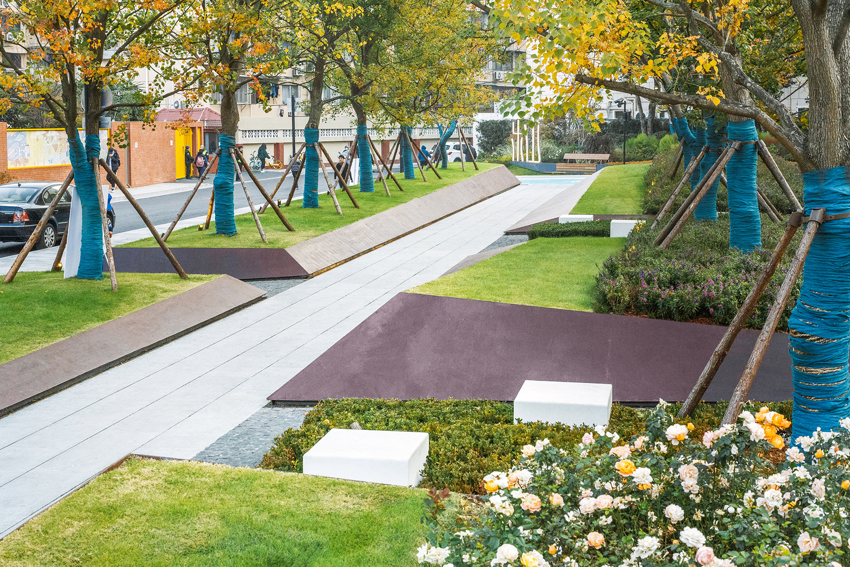 Leshan Pocket park, Shanghai by VIASCAPE design - 谷德设计网