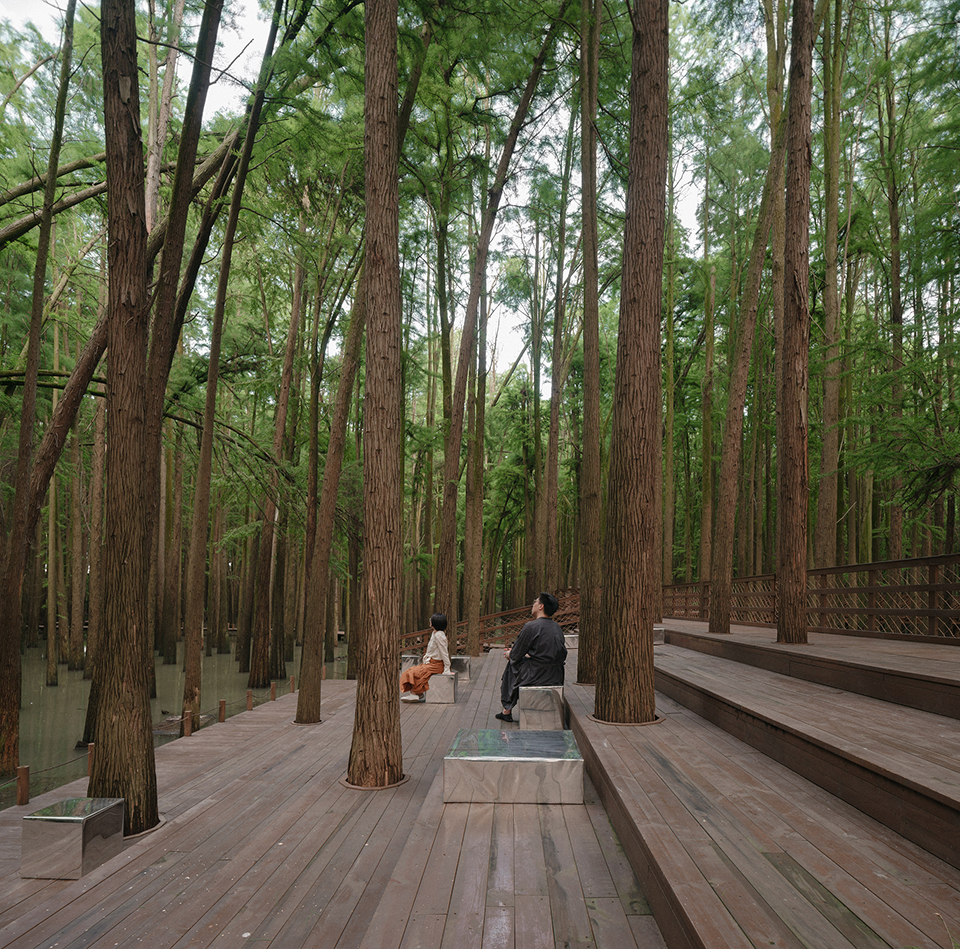 Temporary Pavilions in Aquatic Forest Park, China by Atelier Gegeben - 谷德设计网