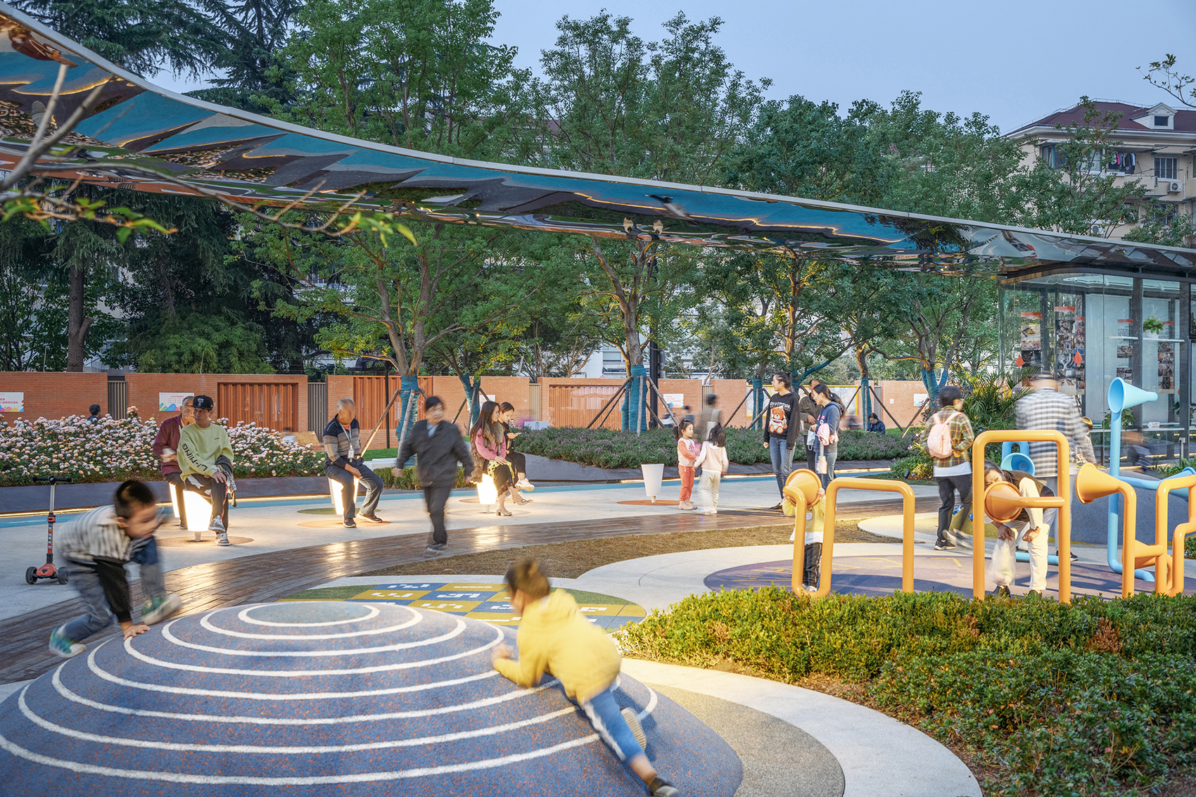 Leshan Pocket park, Shanghai by VIASCAPE design - 谷德设计网