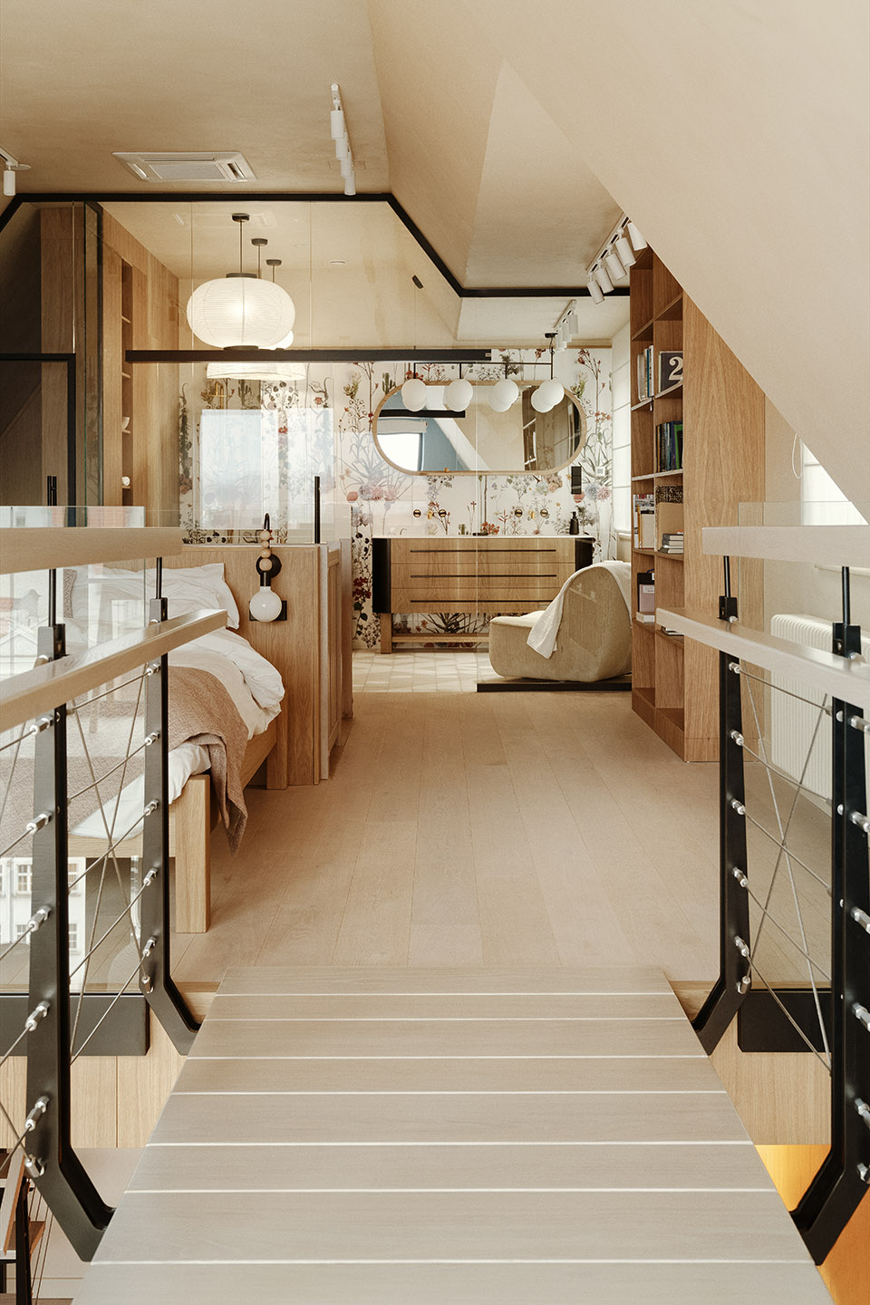 Apartment with a view of 1000 years of history by SIKORA INTERIORS - 谷德设计网