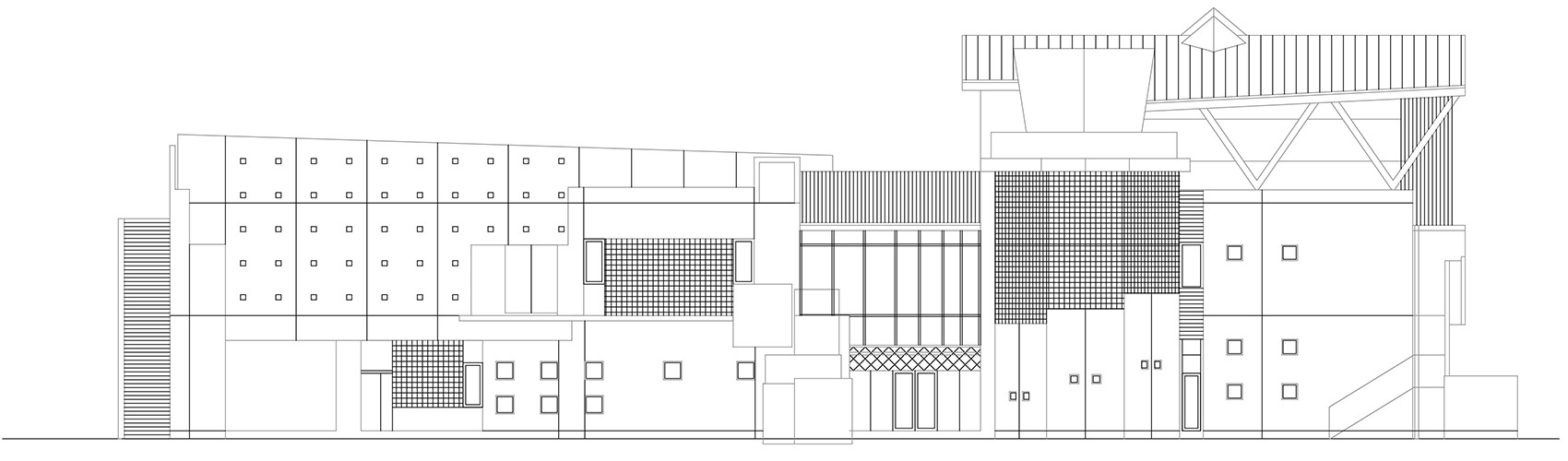 Ebina City Arima Library, Kadozawabashi Community Center by MIKAMI ...