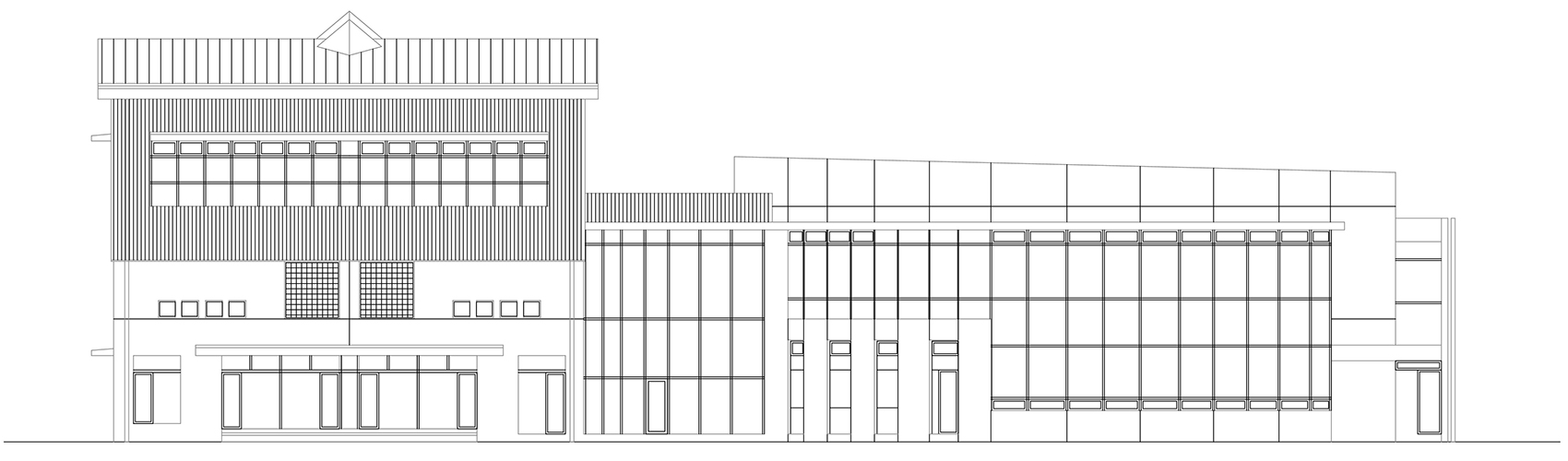 Ebina City Arima Library, Kadozawabashi Community Center by MIKAMI ...