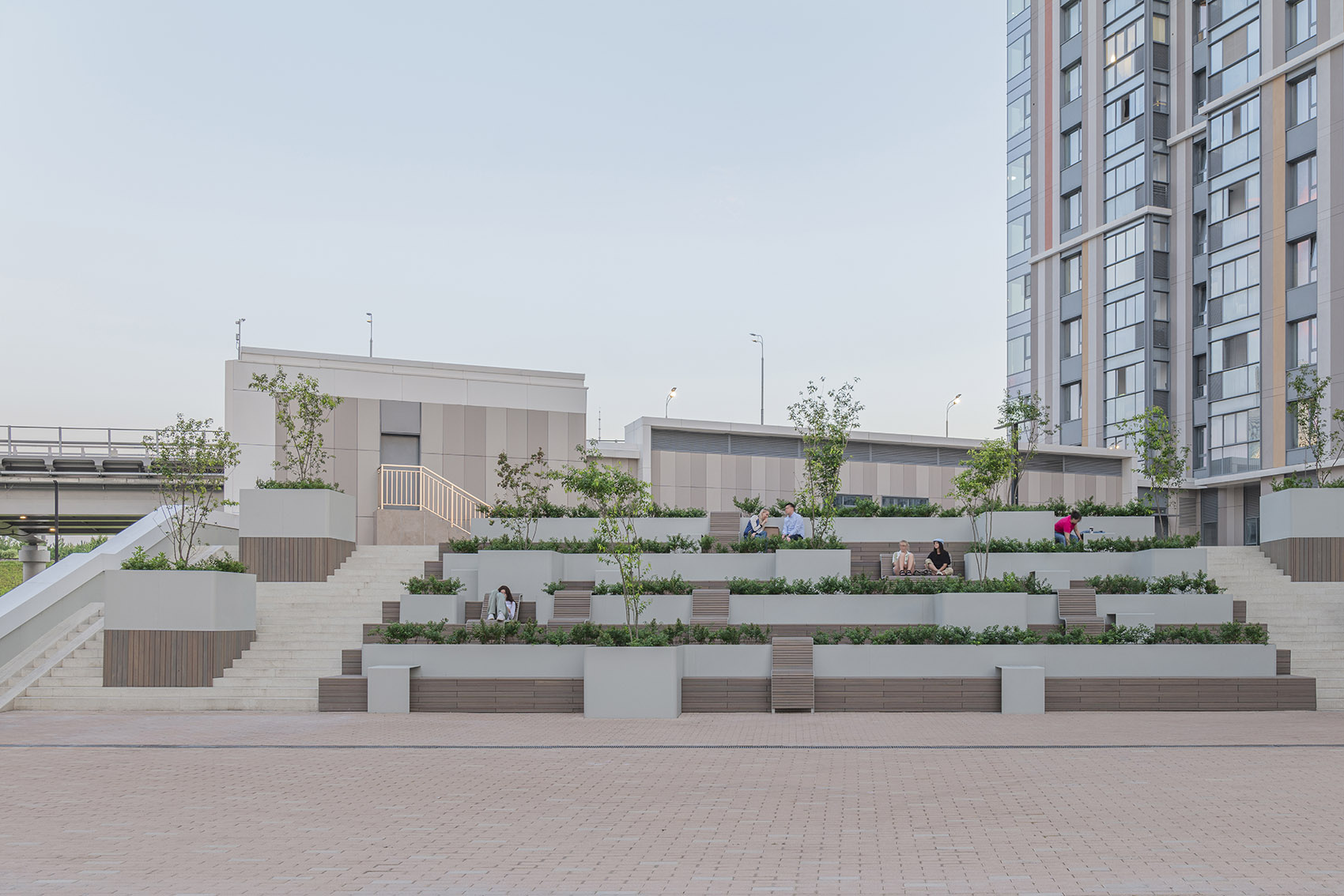 Public space in the Residential Complex by Basis architectural bureau ...