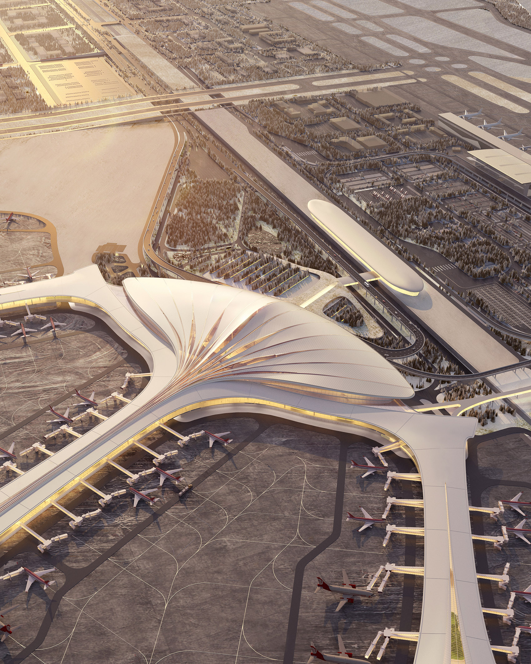 MAD reveals design for the new terminal of Changchun Airport - 谷德设计网