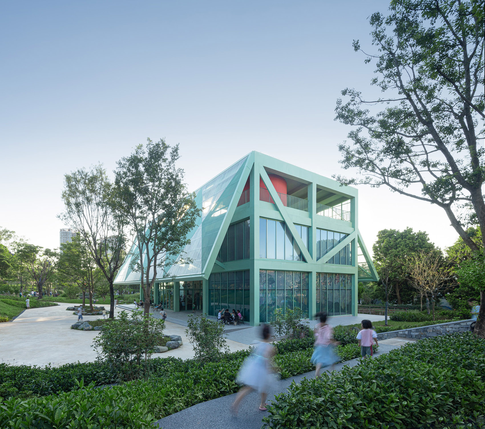 Four-Roof Pavilion by Found Projects + Schneider Luescher - 谷德设计网