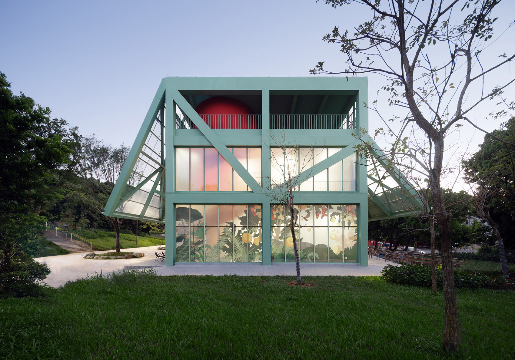 Four-Roof Pavilion by Found Projects + Schneider Luescher - 谷德设计网