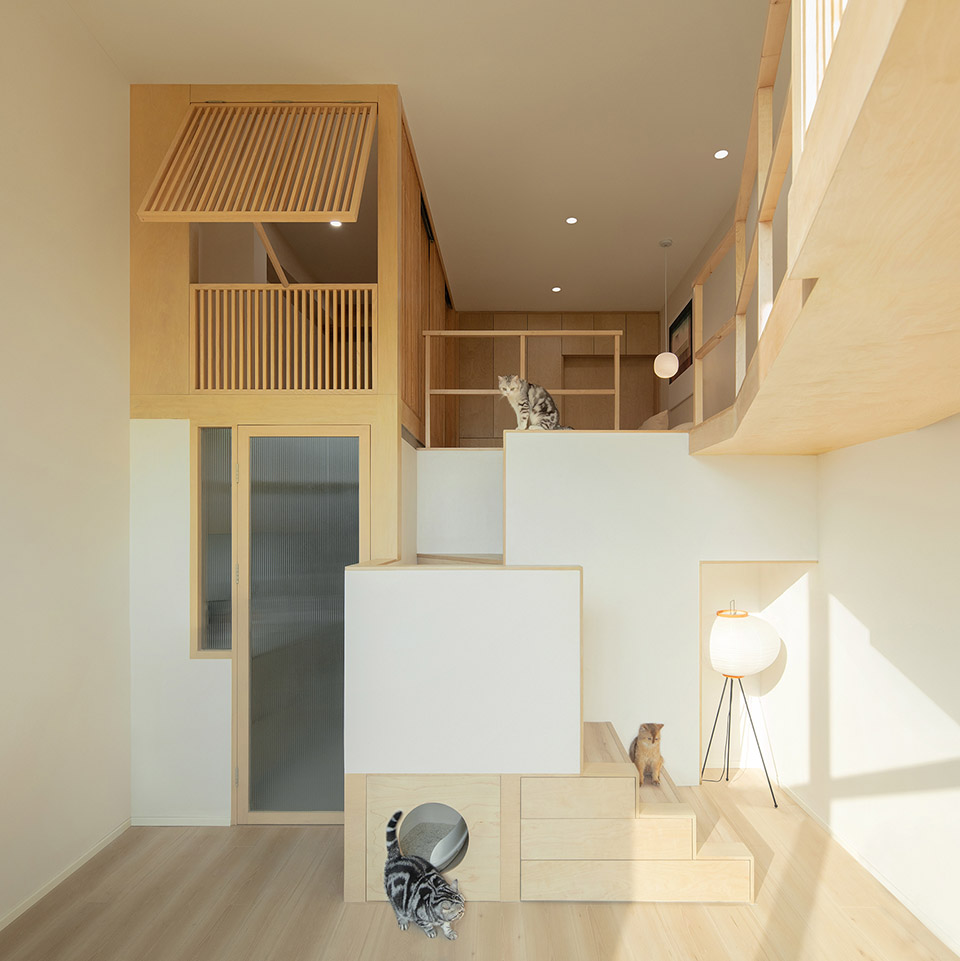 Home for a Girl and Six Cats Residential Unit Design by JIEJIE STUDIO ...