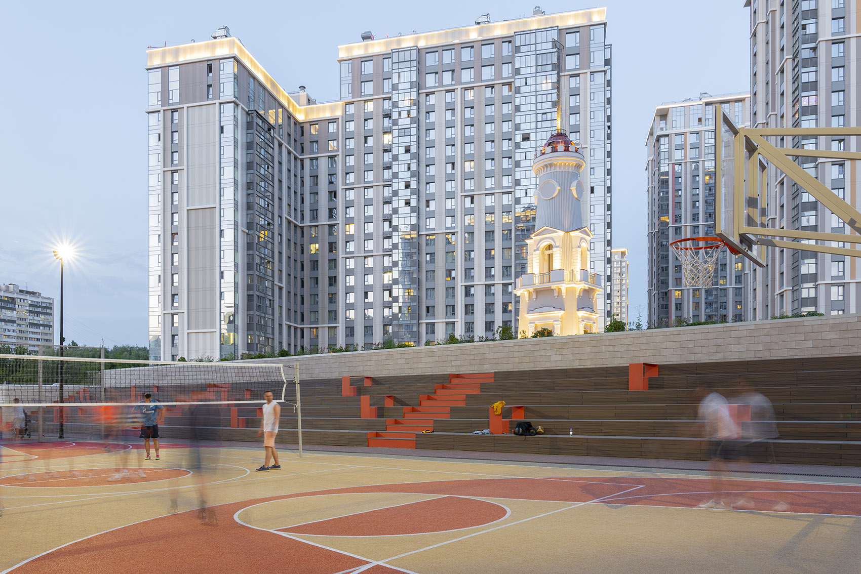 Public space in the Residential Complex by Basis architectural bureau - 谷德设计网