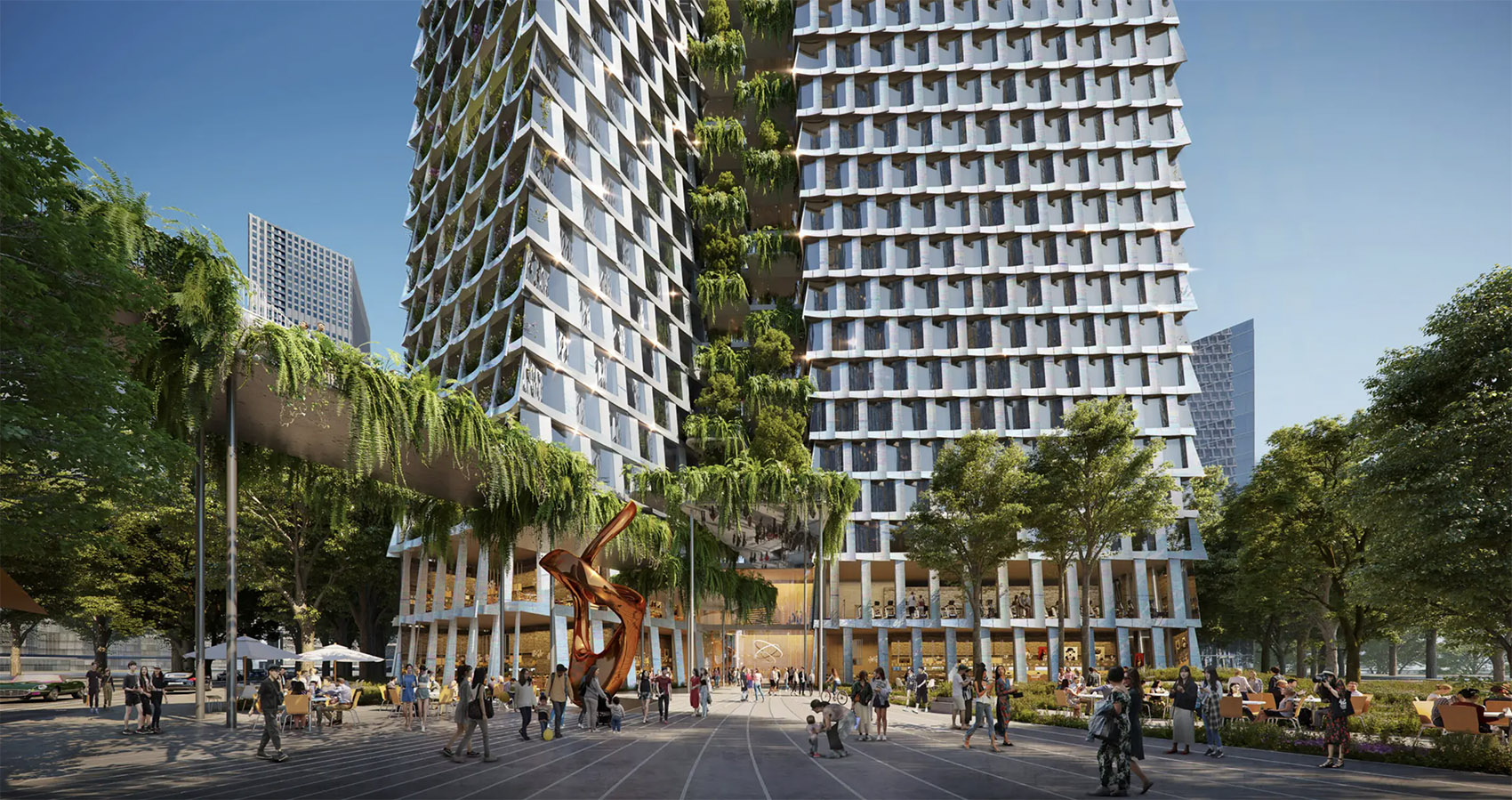 BIG Wins the Competition to Design Qianhai Prisma Towers in Shenzhen ...