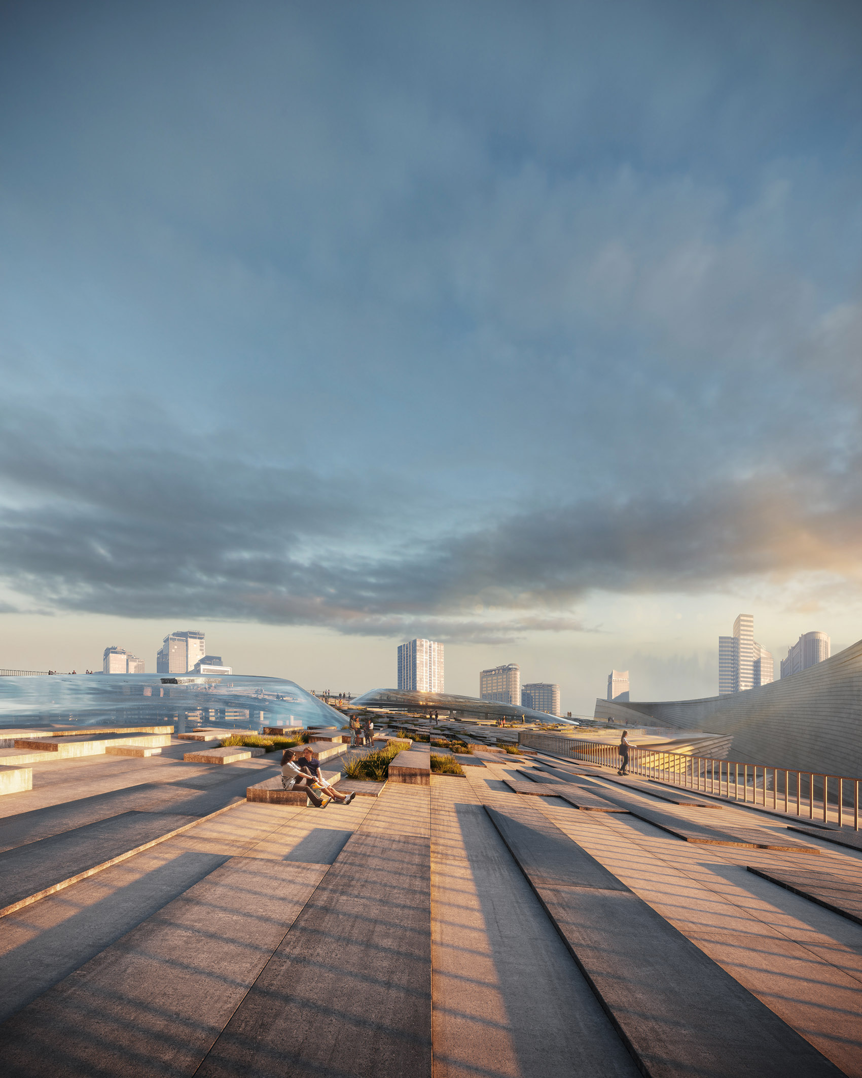 Competition Proposal for New Wuhan Library by Cook Haffner Architecture ...