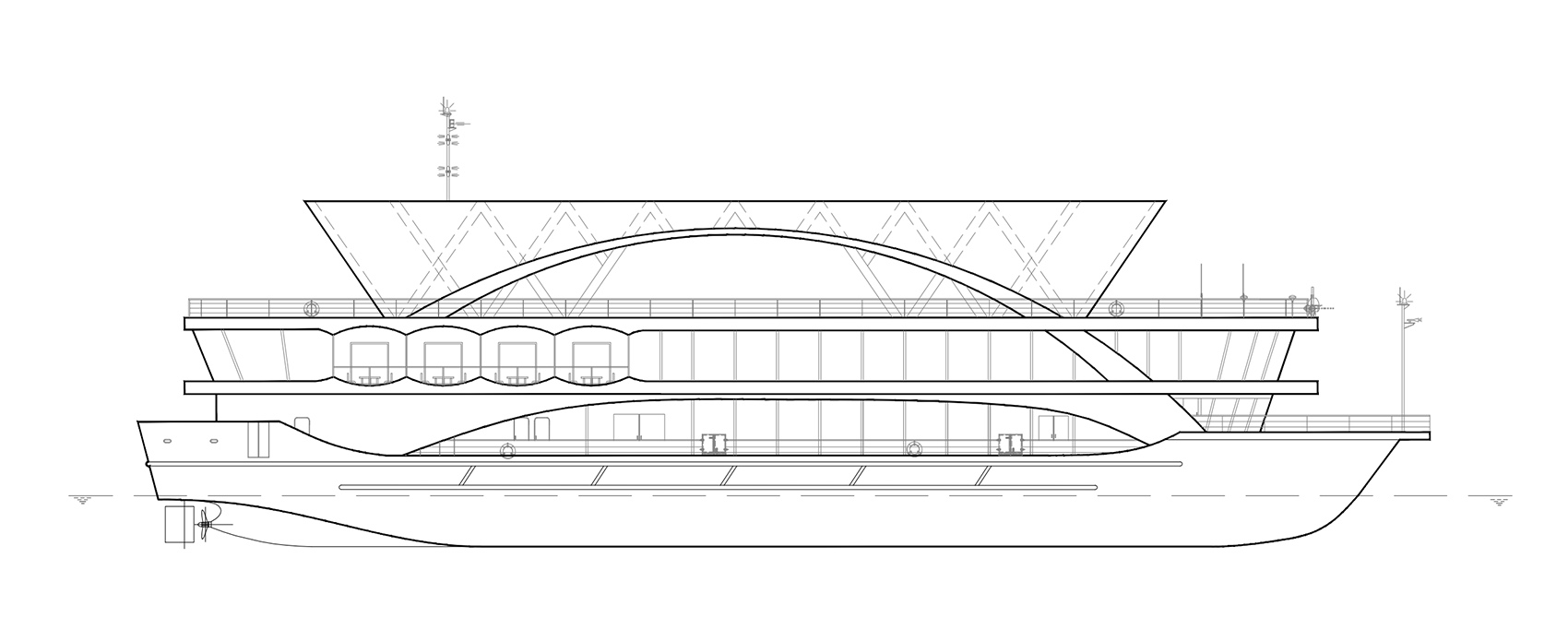 Yangtze River wedding cruise ship appearance design by School of ...