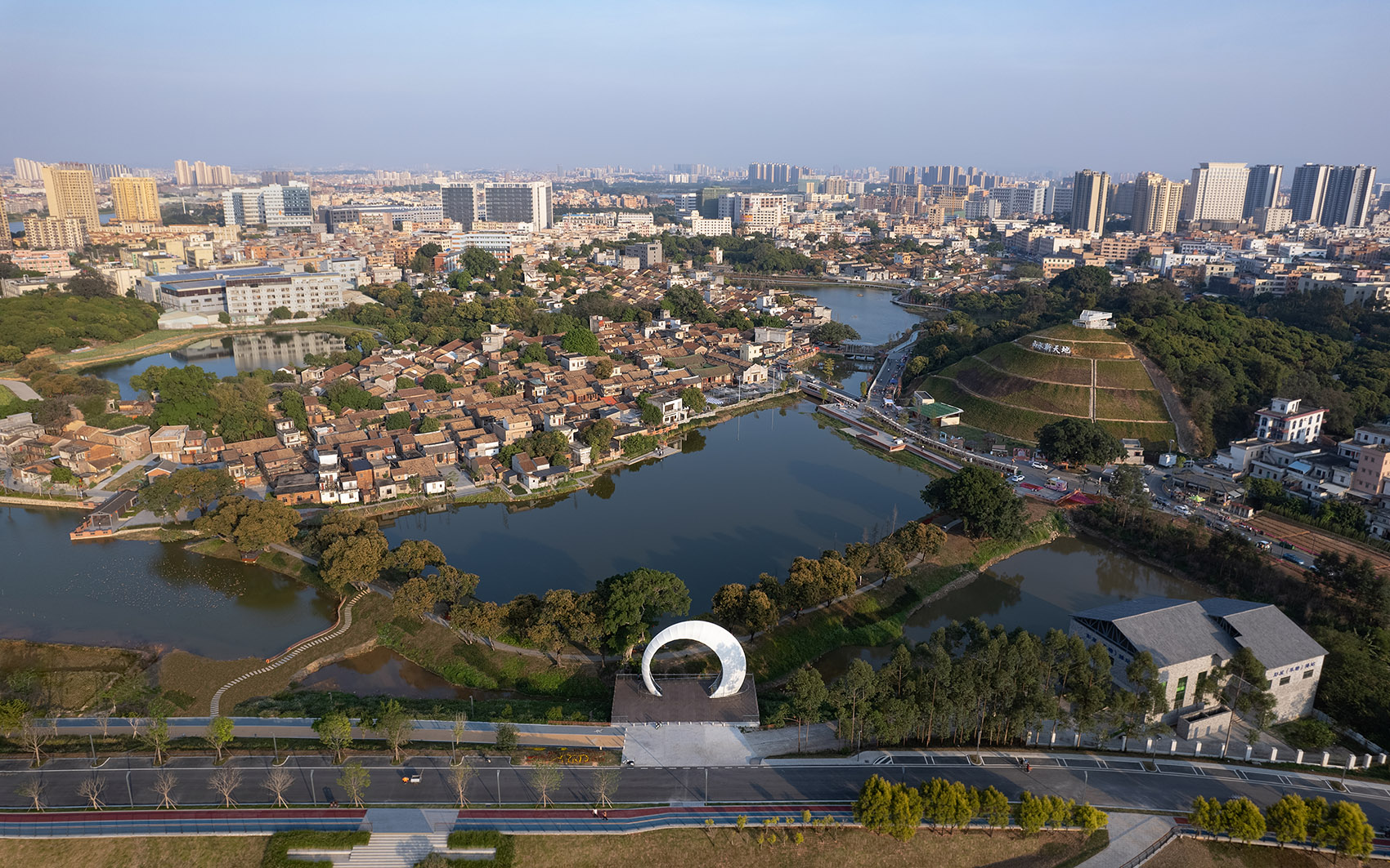 Organic renewal of the contiguous villages of Ding, Peng and Huang by ...