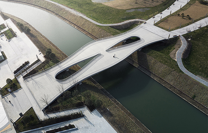 Baoying High Speed Railway Station Pedestrian Bridge(Lotus Leaf Bridge ...
