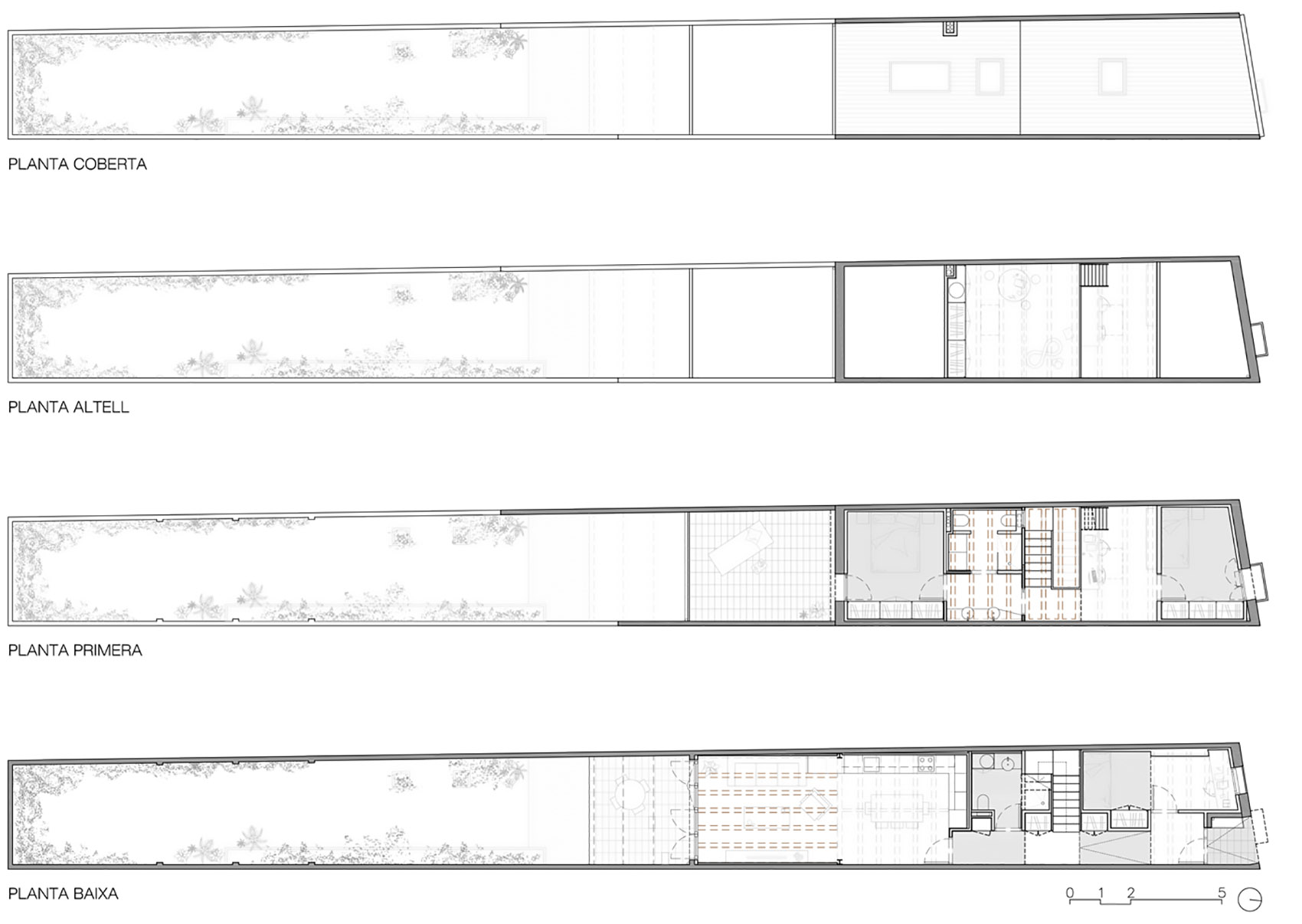 82SAN Renovation and expansion of a row house in the center of Terrassa ...