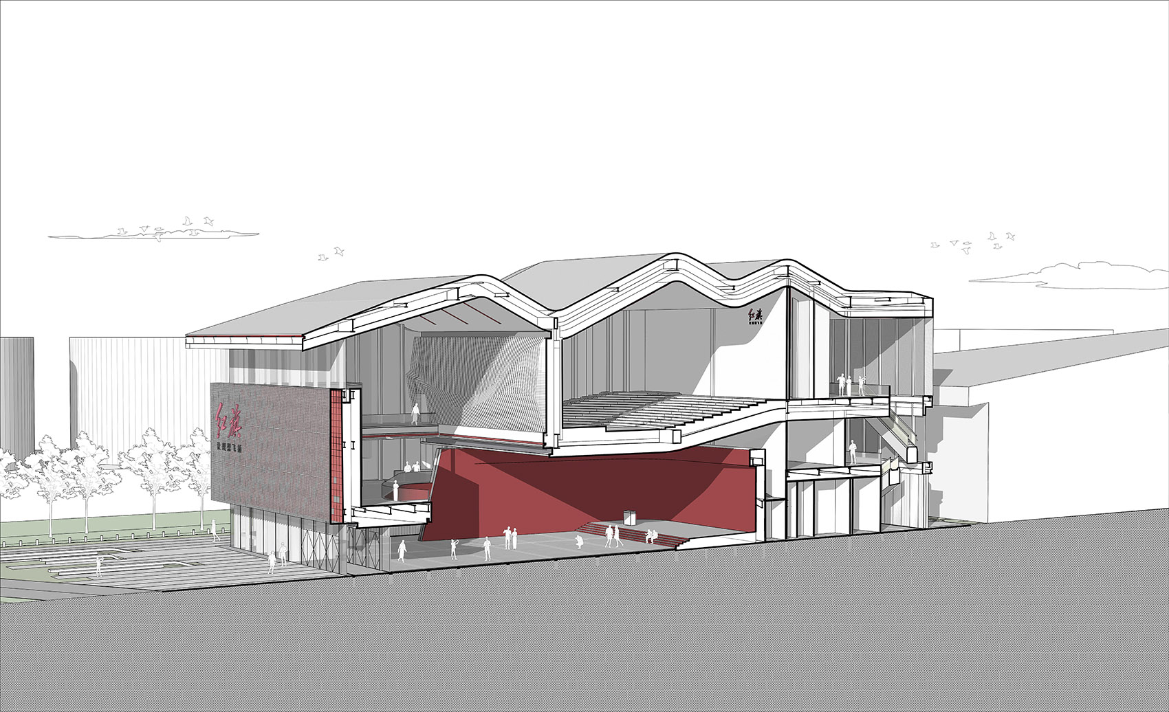 Qijing Innovation Exhibition Space by Architectural Design & Research ...