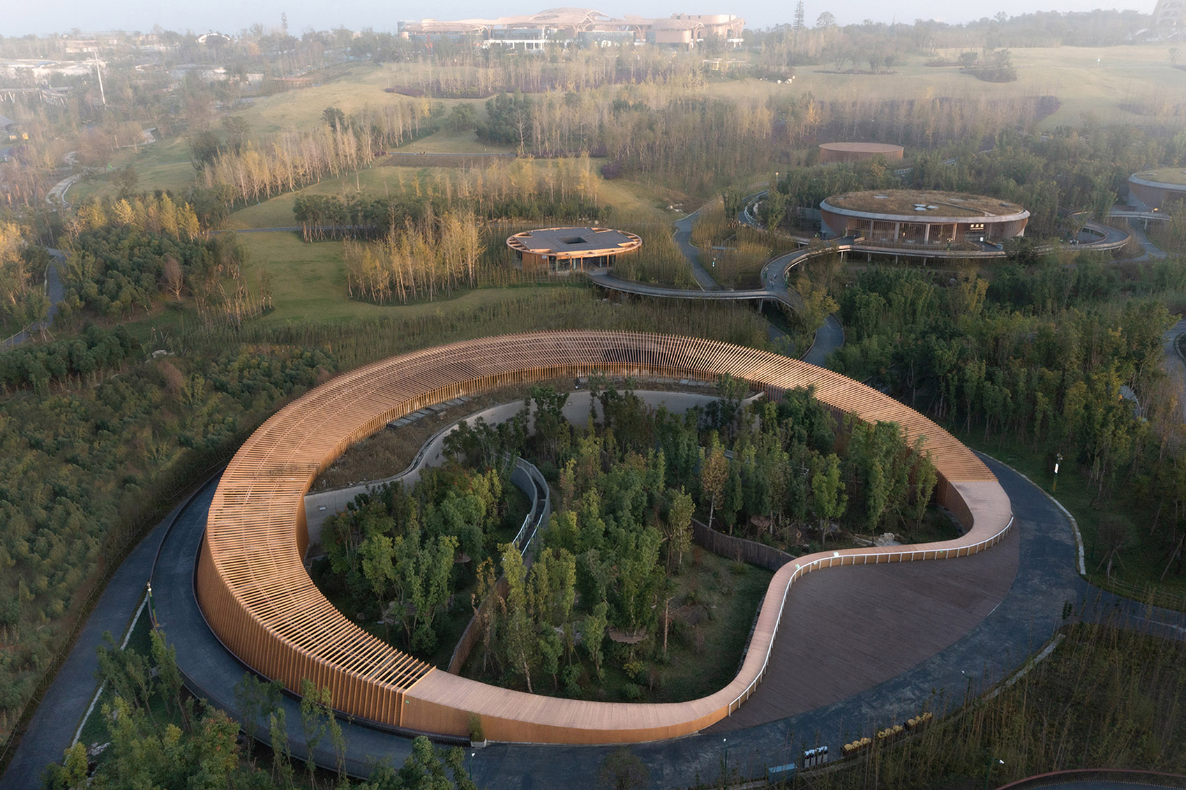 The Panda Pavilions in Chengdu by Atelier Ping Jiang, EID Arch - 谷德设计网