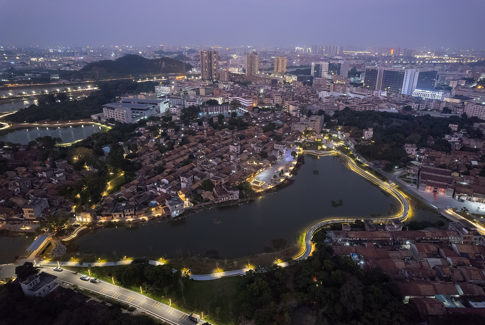 Organic renewal of the contiguous villages of Ding, Peng and Huang by ...