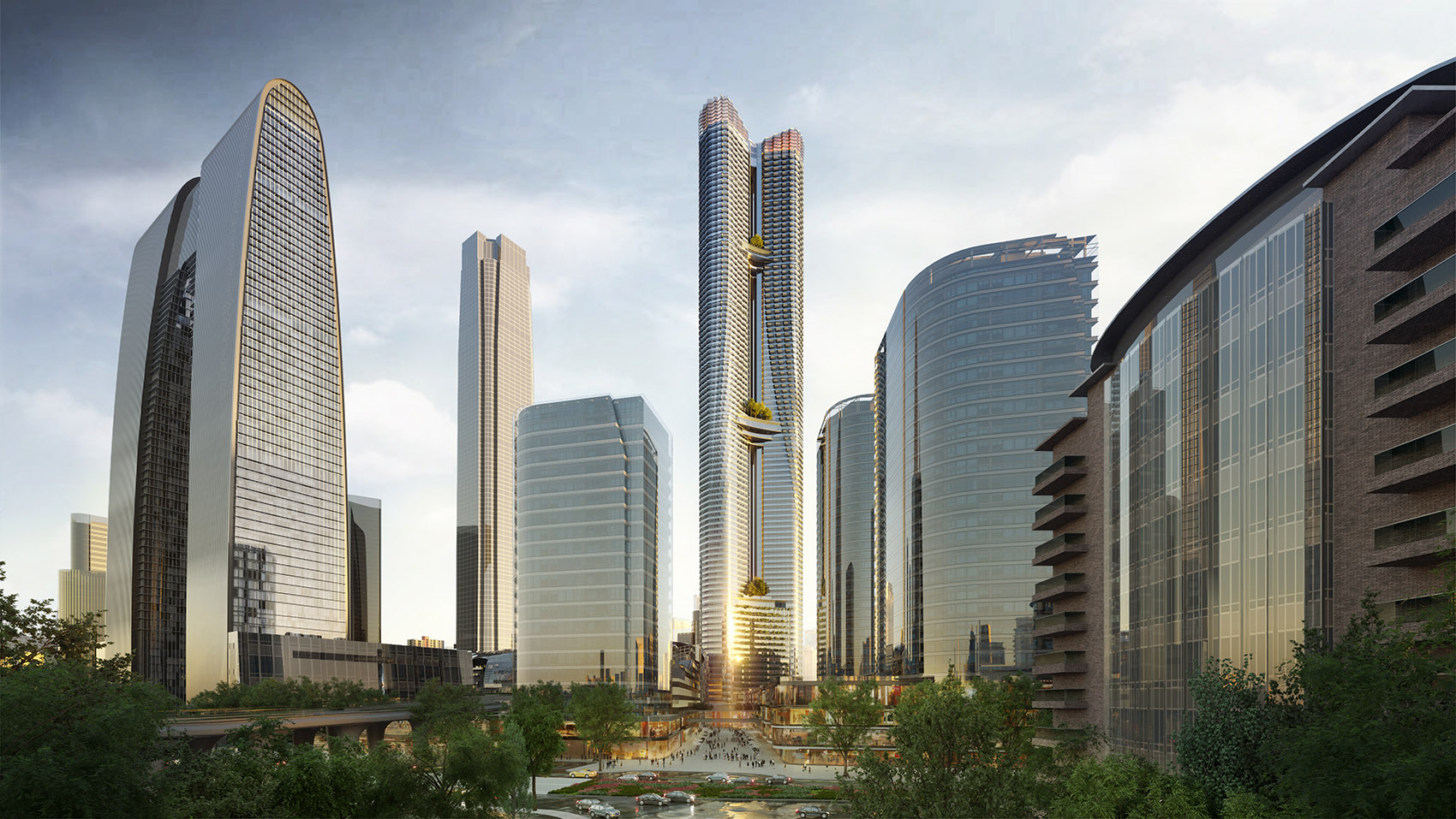 SOM Designs Petal-inspired Apartment Tower in Suzhou, China - 谷德设计网 SOM Designs Petal-inspired Apartment Tower in Suzhou, China - 谷德设计网