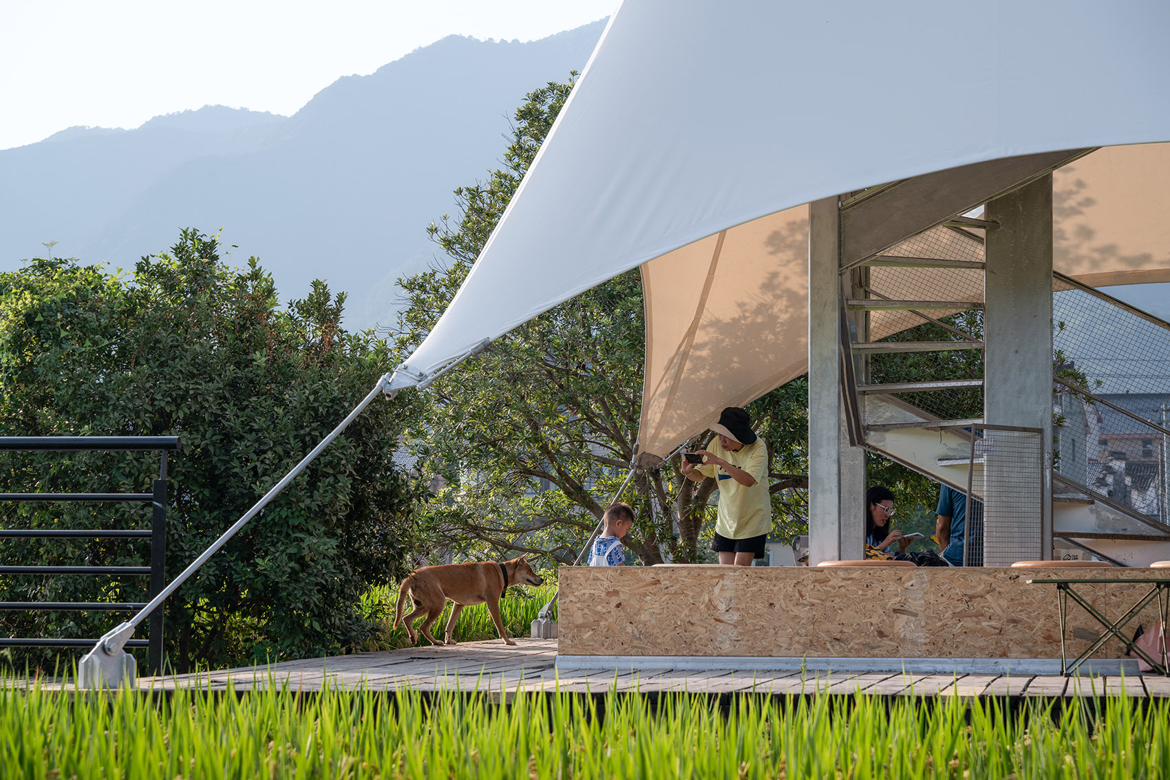 Tower Pavilion In Paddy Fields by JumpingHouseLab - 谷德设计网