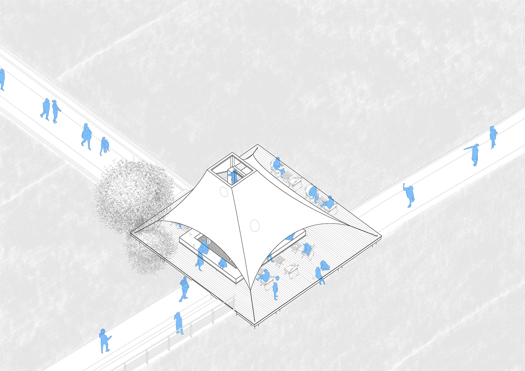 Tower Pavilion In Paddy Fields by JumpingHouseLab - 谷德设计网