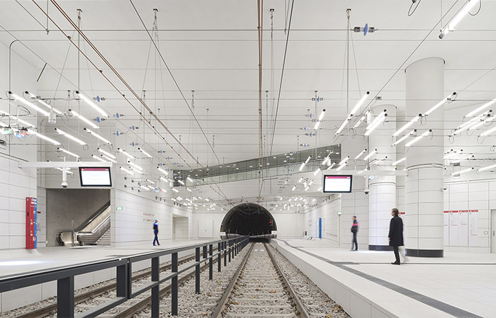 Light Rail Tunnel Karlsruhe by allmannwappner - 谷德设计网