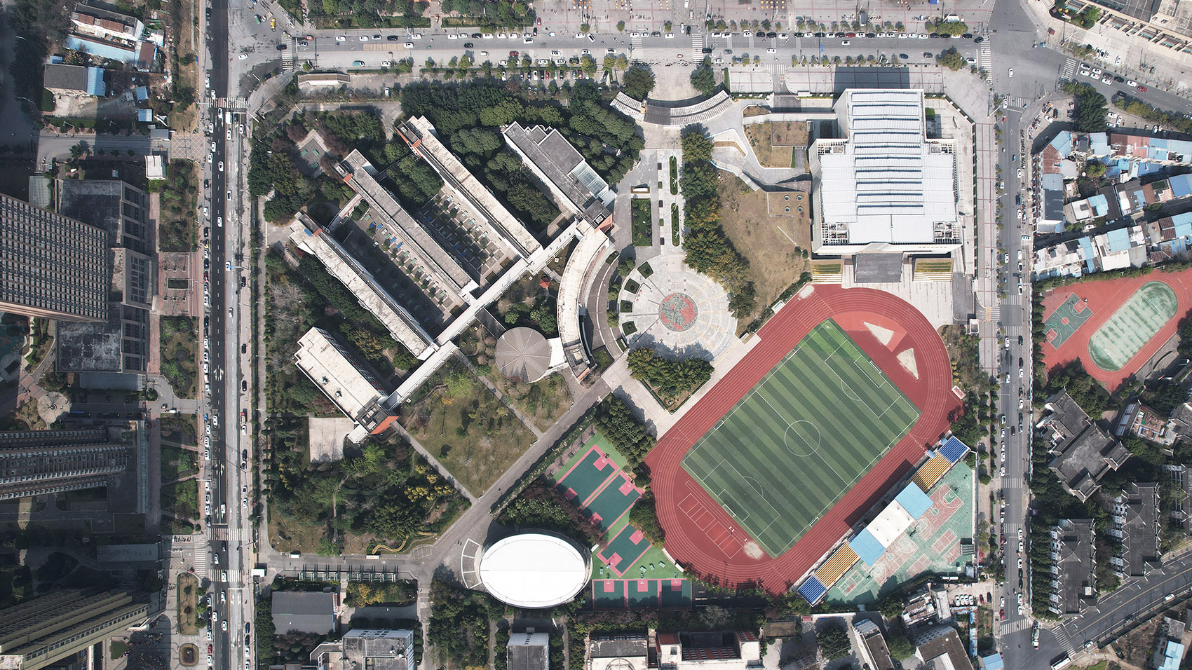 Longquan High School Gymnasium, China by China Southwest Architectural ...
