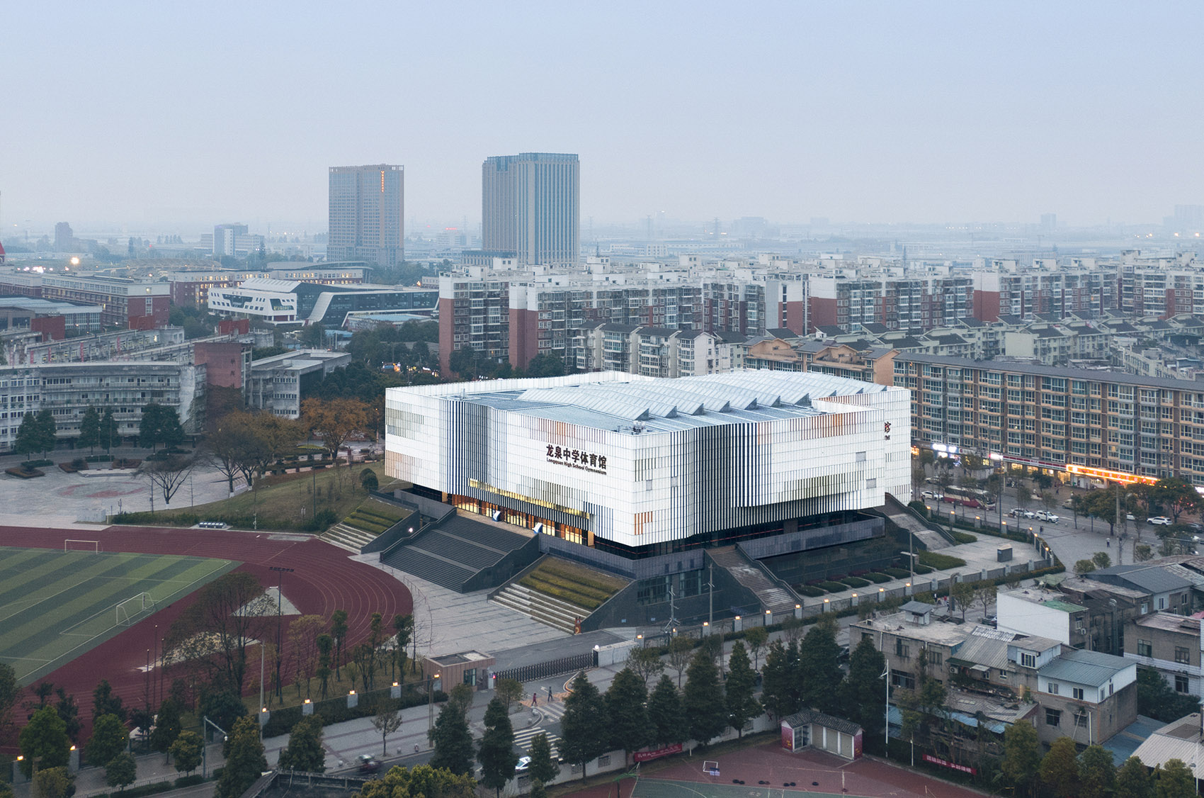 Longquan High School Gymnasium, China by China Southwest Architectural ...