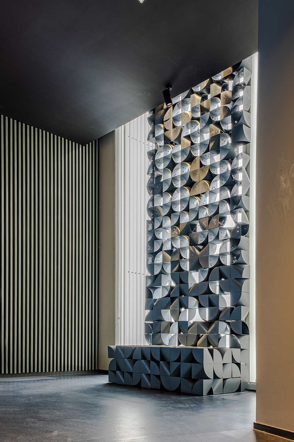 Two installation: “Dense City” and “Drawing an architectural ...