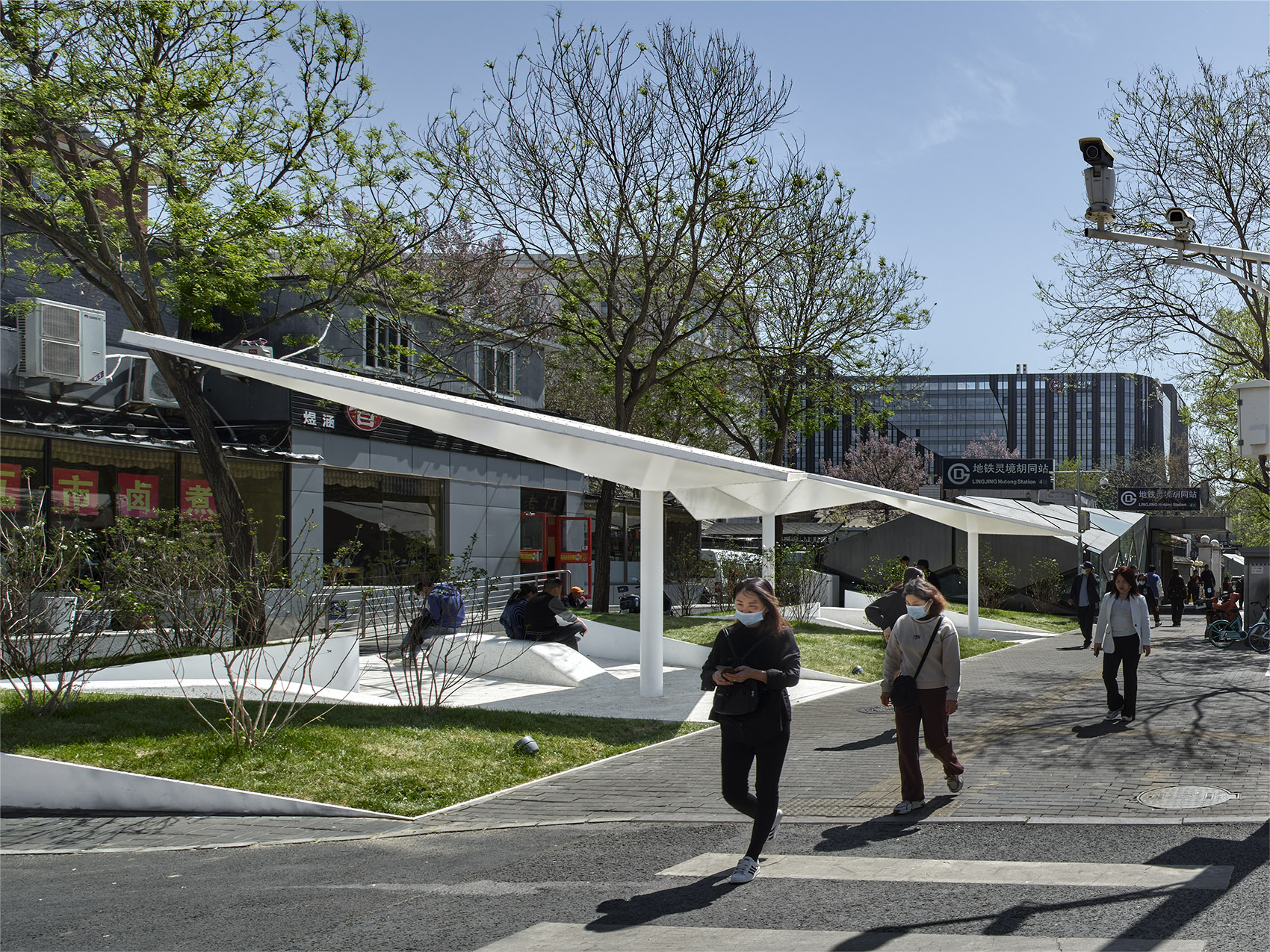 Beijing Lingjing Hutong Subway Exit – Pocket Park by BAZUO Architecture ...