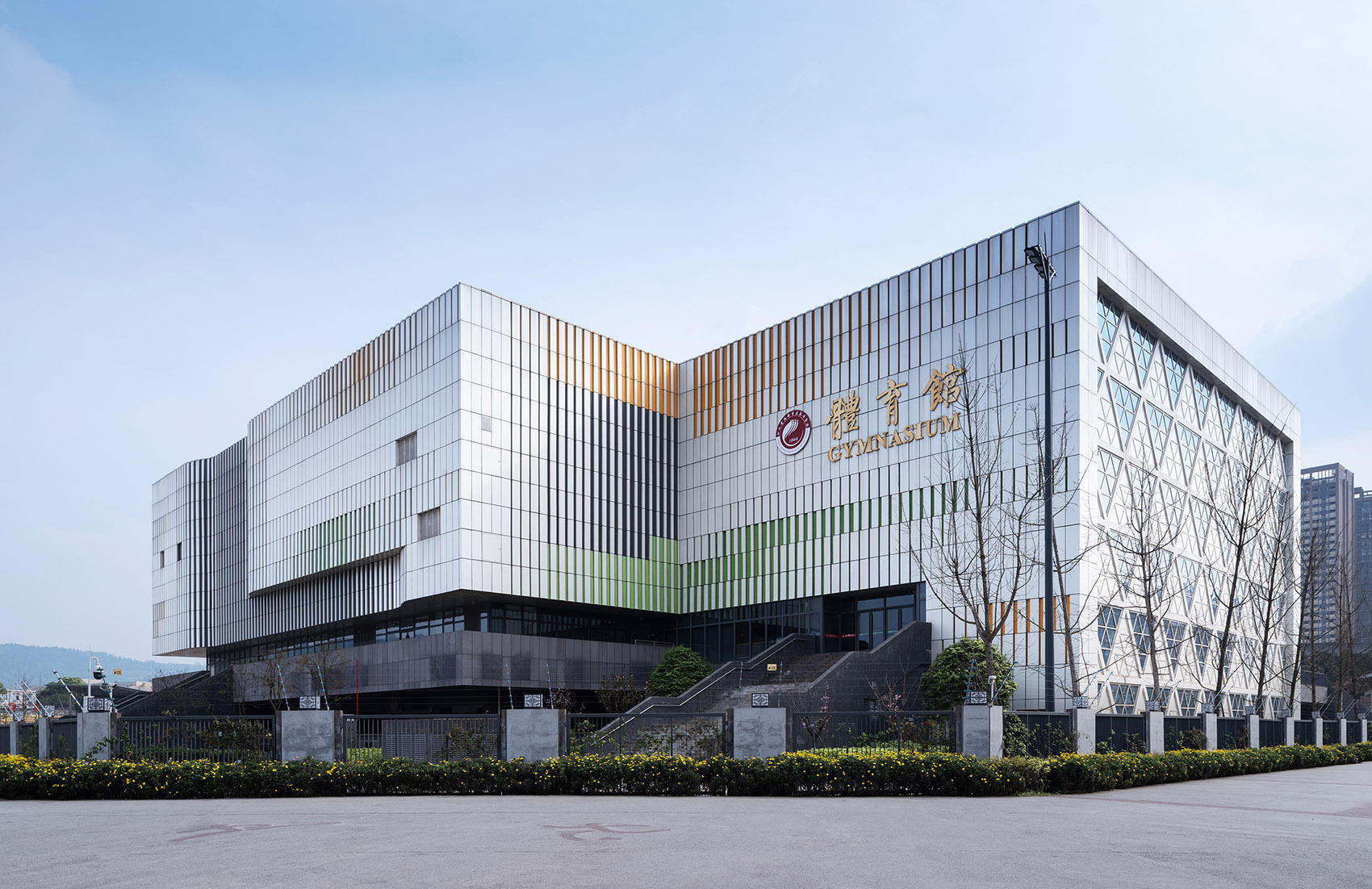 Longquan High School Gymnasium, China by China Southwest Architectural ...