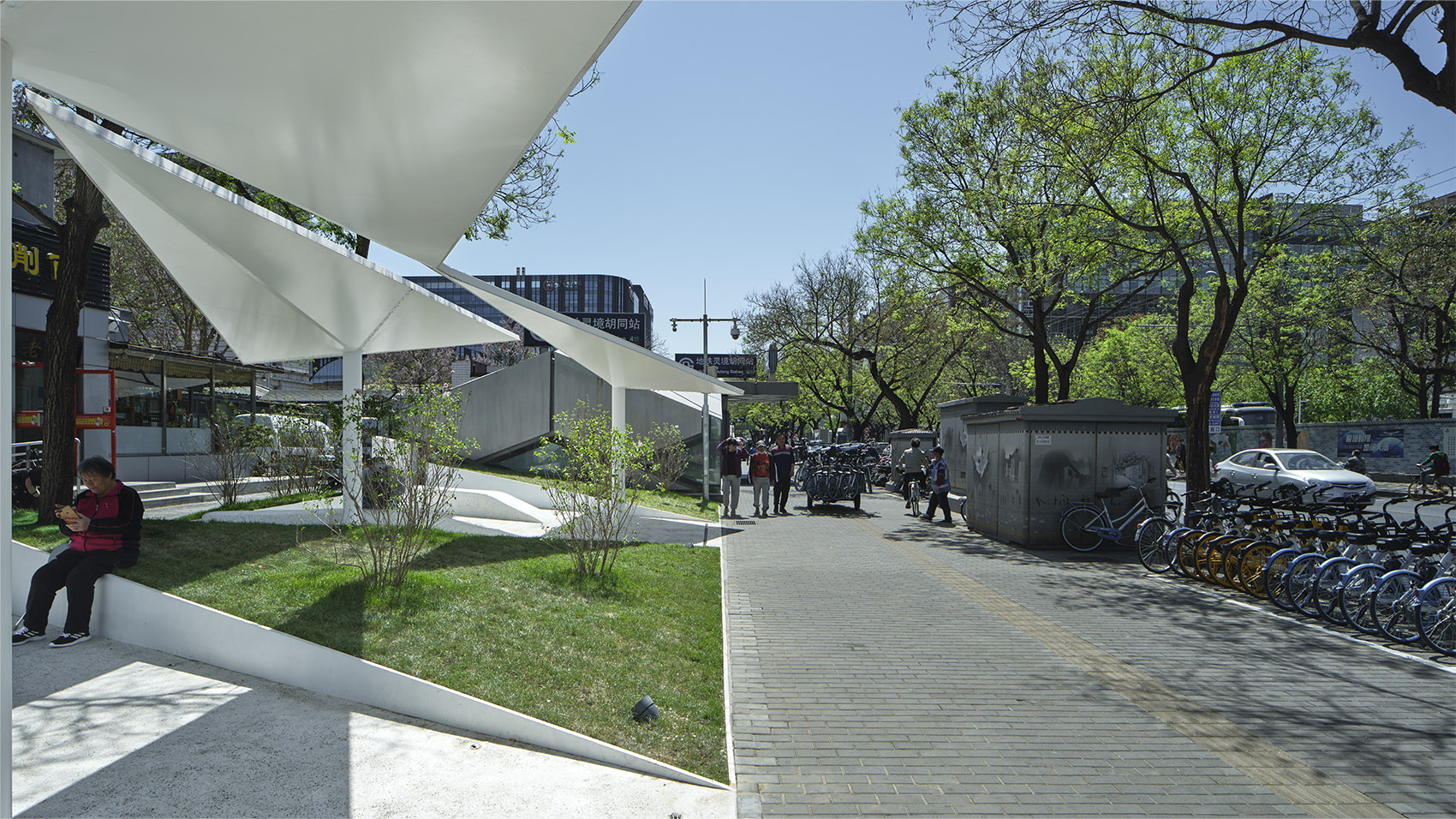 Beijing Lingjing Hutong Subway Exit – Pocket Park by BAZUO Architecture ...