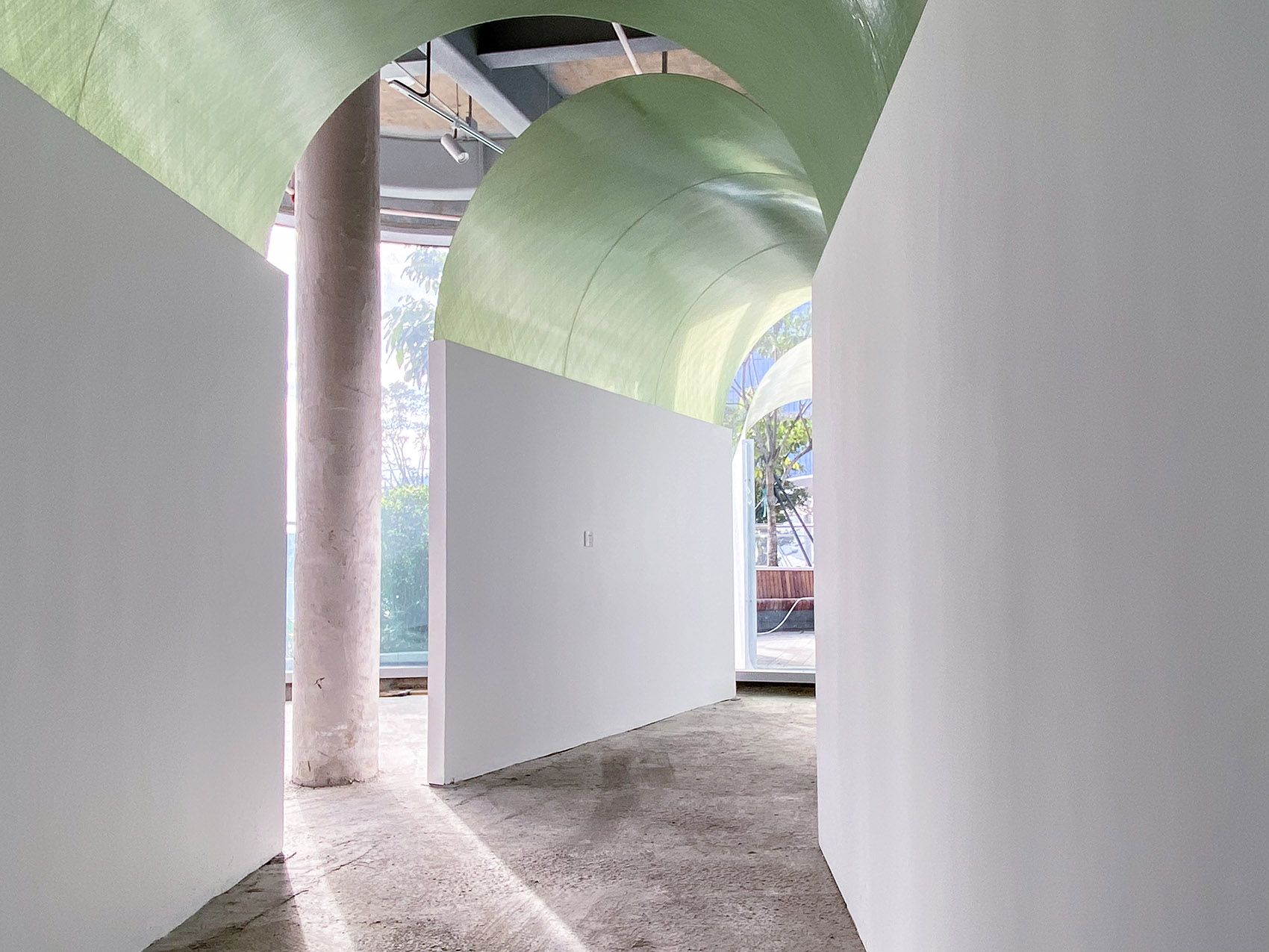 Two installation: “Dense City” and “Drawing an architectural ...