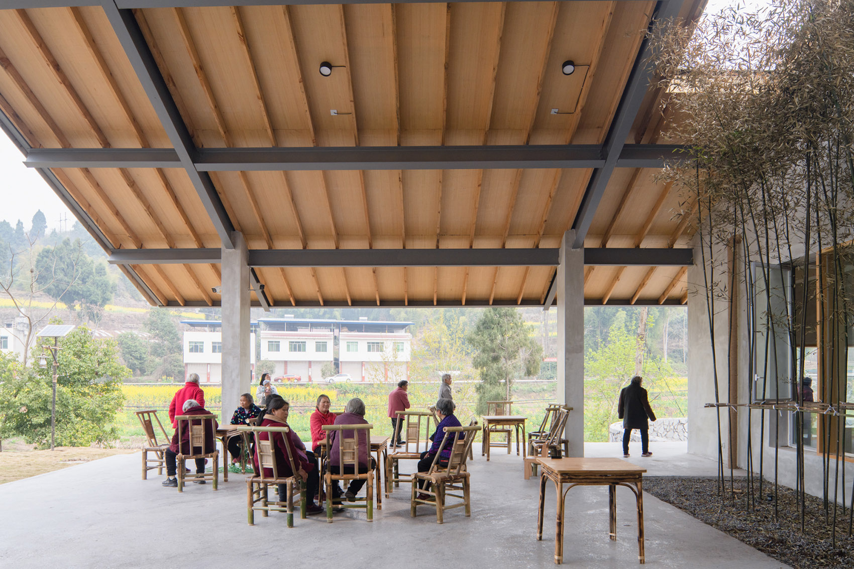 乐山市东林村镇文化中心，四川 / 时地建筑工作室 - 谷德设计网