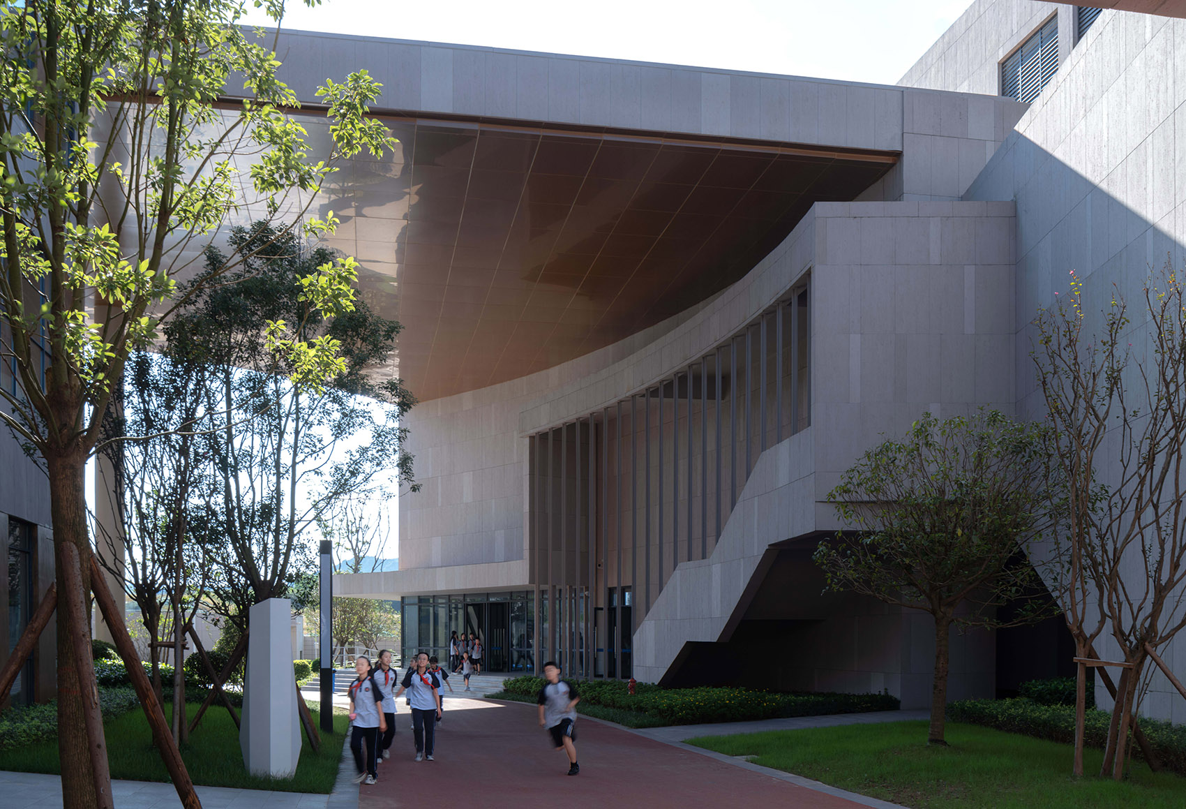 Renshou Campus of Chengdu Foreign Language School by Rong Zhaohui ...