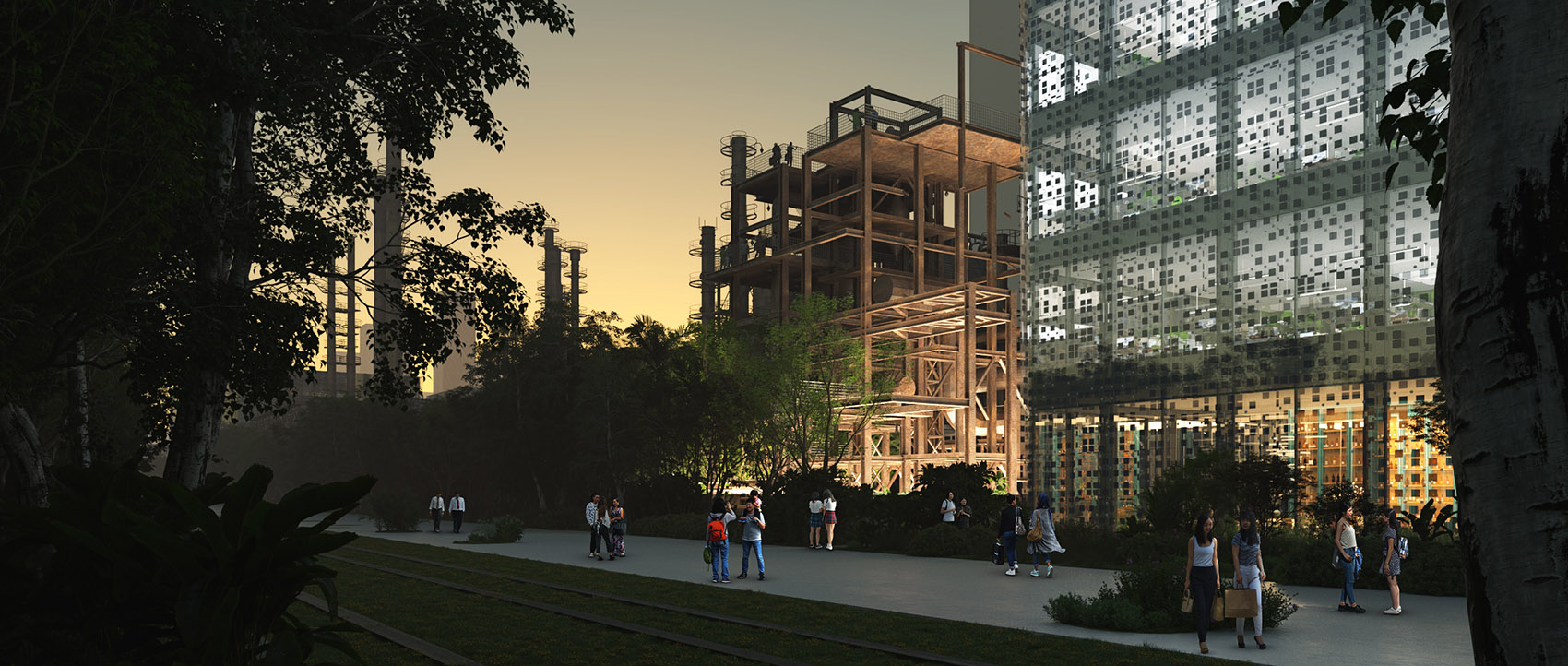 MVRDV transforms Hangzhou Oil Refinery Factory - 谷德设计网